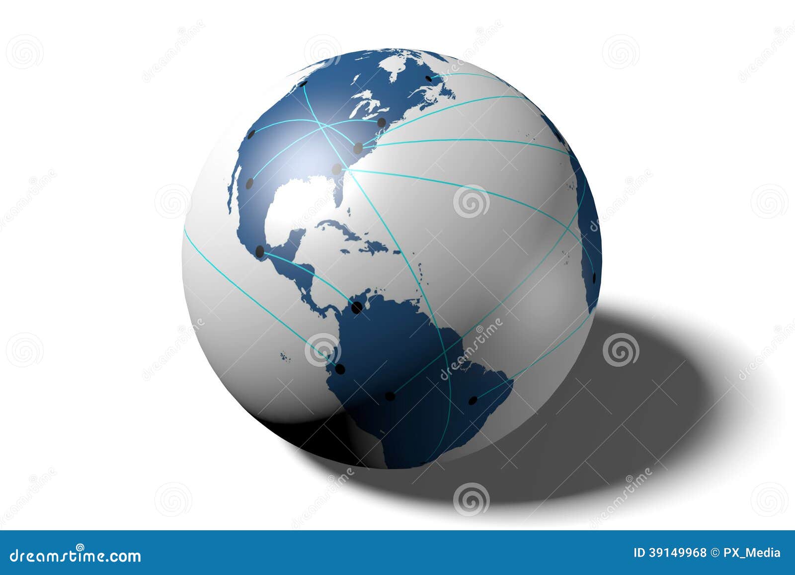 Internet, Netz, Global, Erde, Verbindung Stock Abbildung - Illustration ...