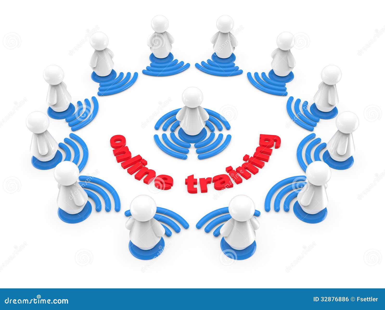 Internet Online Training Concept Stock Illustration - Illustration of ...