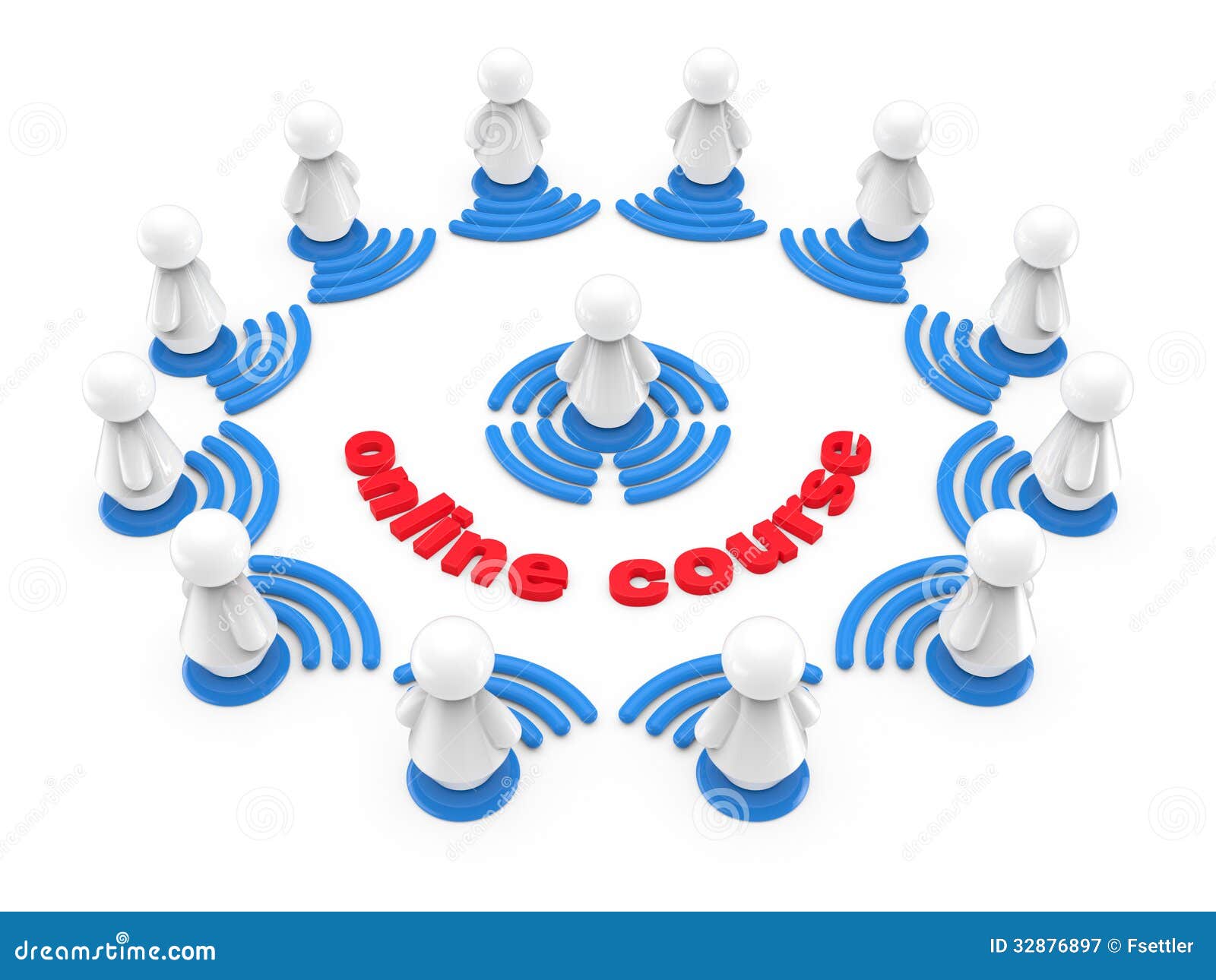 Internet Online Training Concept Stock Illustration - Illustration of ...