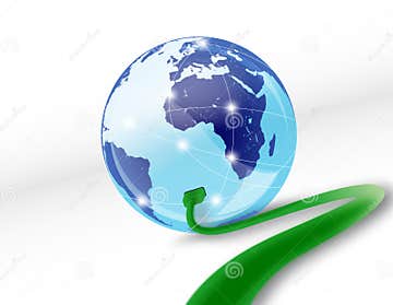 Internet, online world stock illustration. Illustration of cable - 19527083