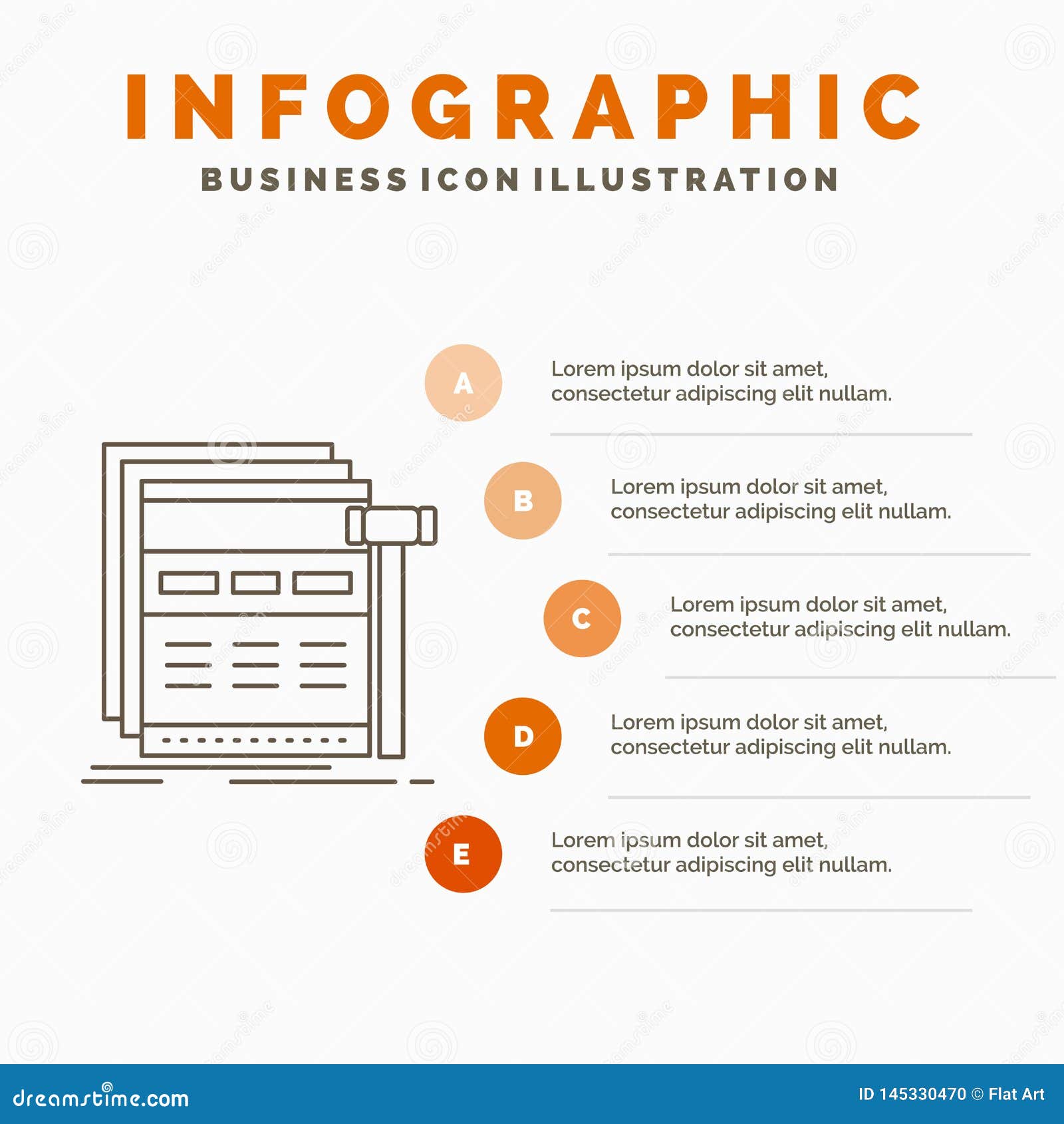 Internet, Page, Web, Webpage, Wireframe Infographics Template for ...