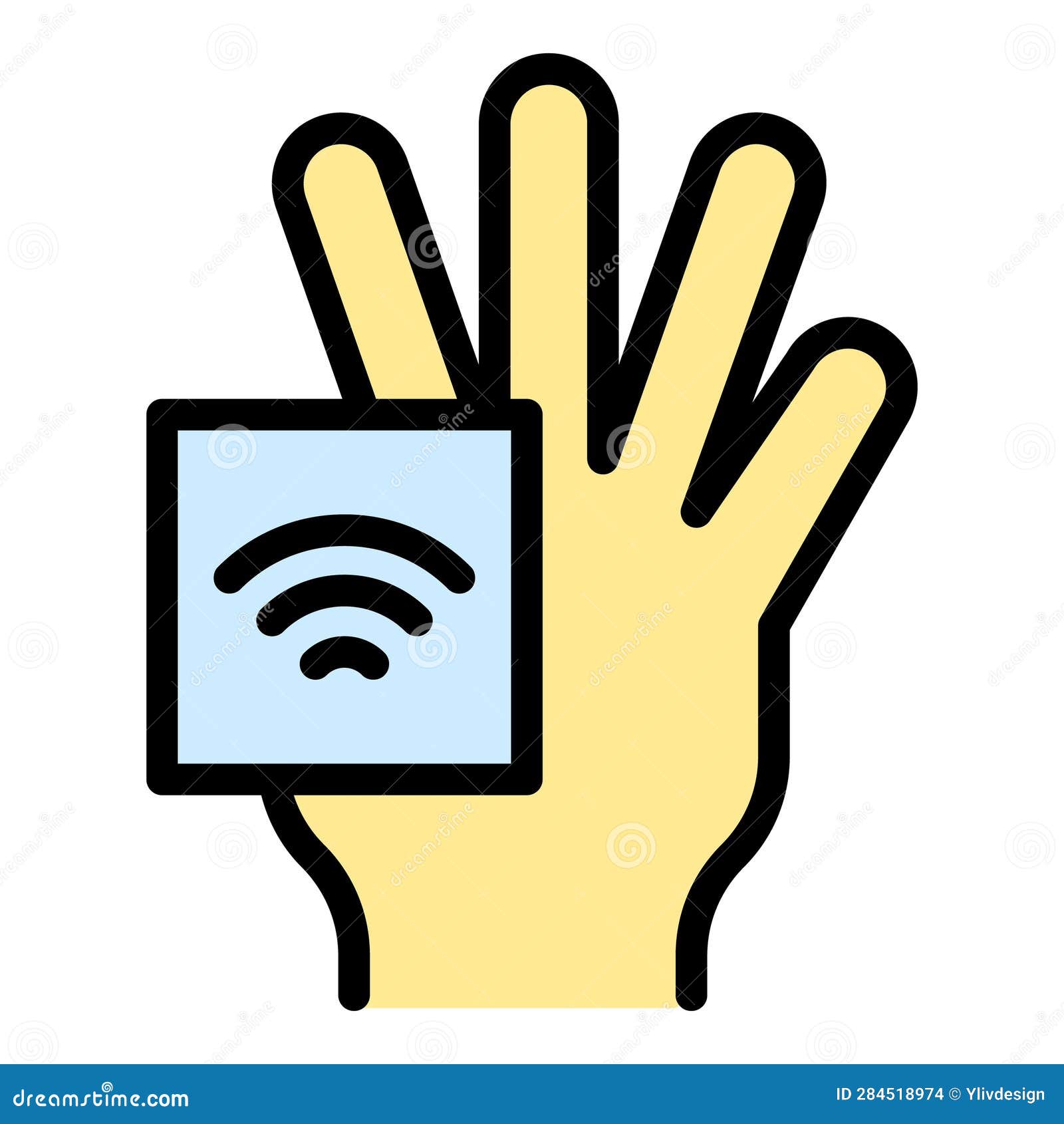 Palm Recognition Thin Line Icon. Verification Palmprint System Vector ... Palm Recognition Thin Line Icon. Verification Palmprint System Vector ...