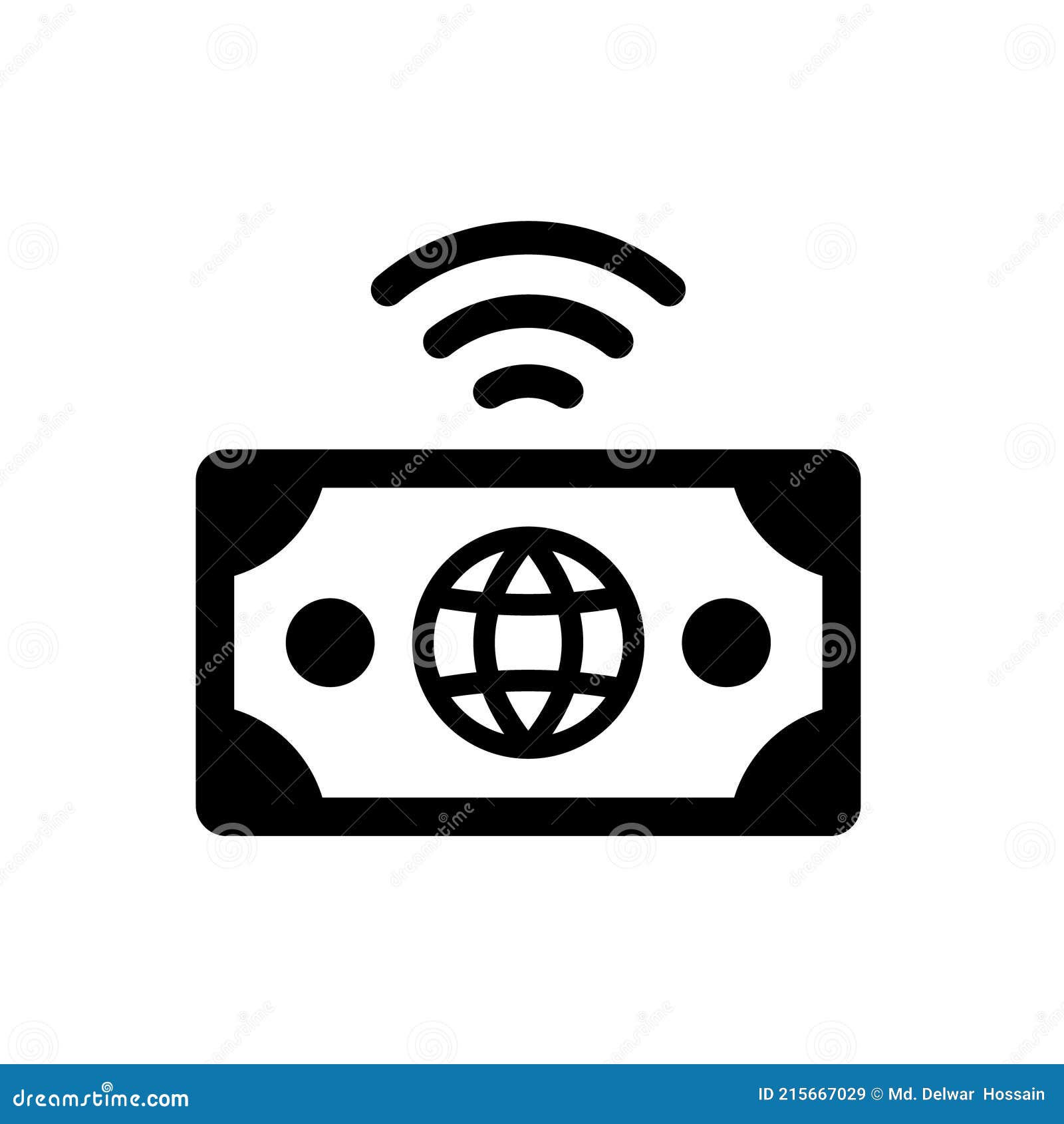 Internet payment icon stock vector. Illustration of sign - 215667029