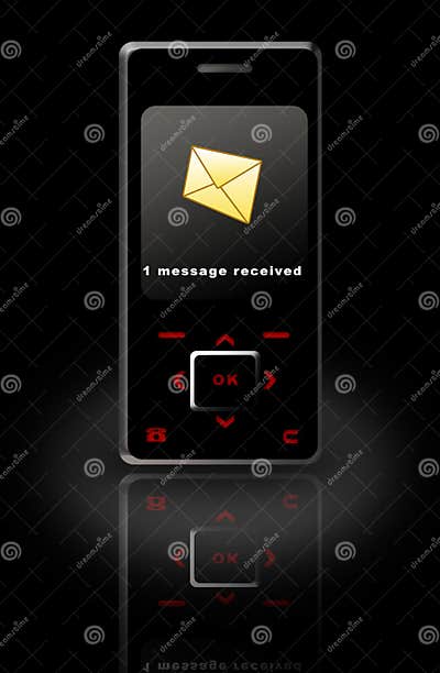 Internet Phone Message stock illustration. Illustration of mail - 2175702