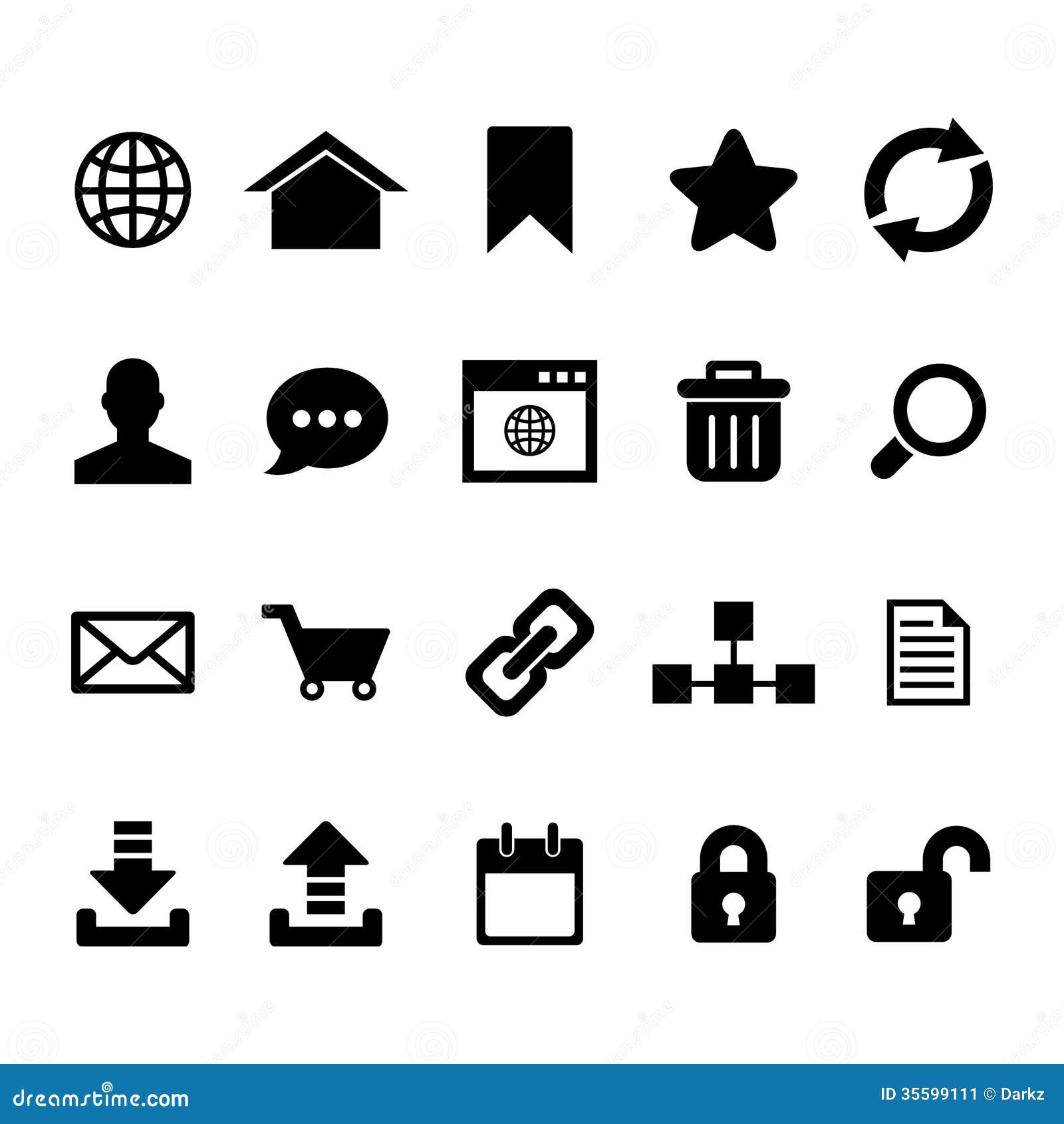 Internet-Pictogram vector illustratie. Illustration of slot - 35599111