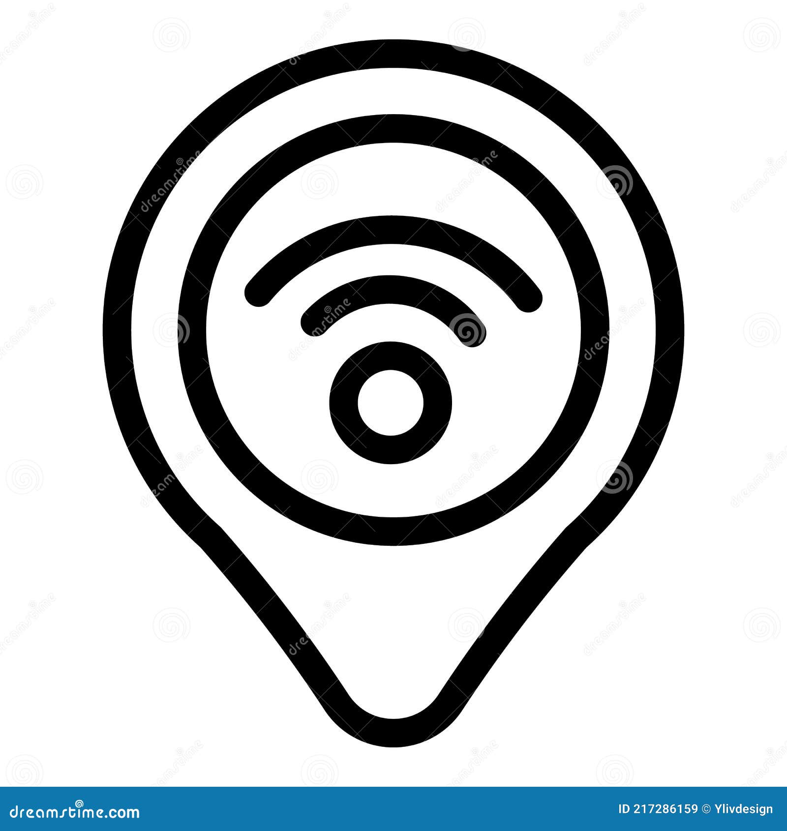 Internet Point Icon, Outline Style Stock Vector - Illustration of ...