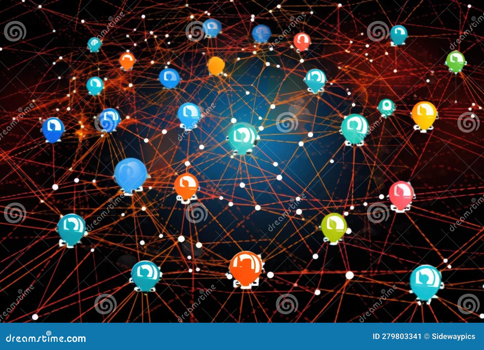 Internet Privacy - Generative AI Stock Illustration - Illustration of ...