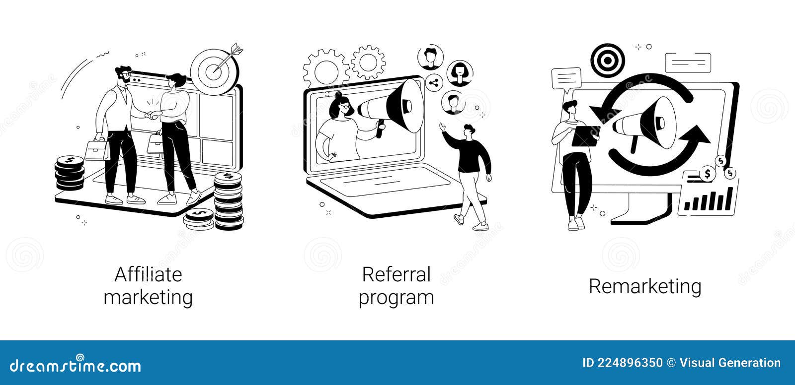 Internet Promotion Strategy Abstract Concept Vector Illustrations ...