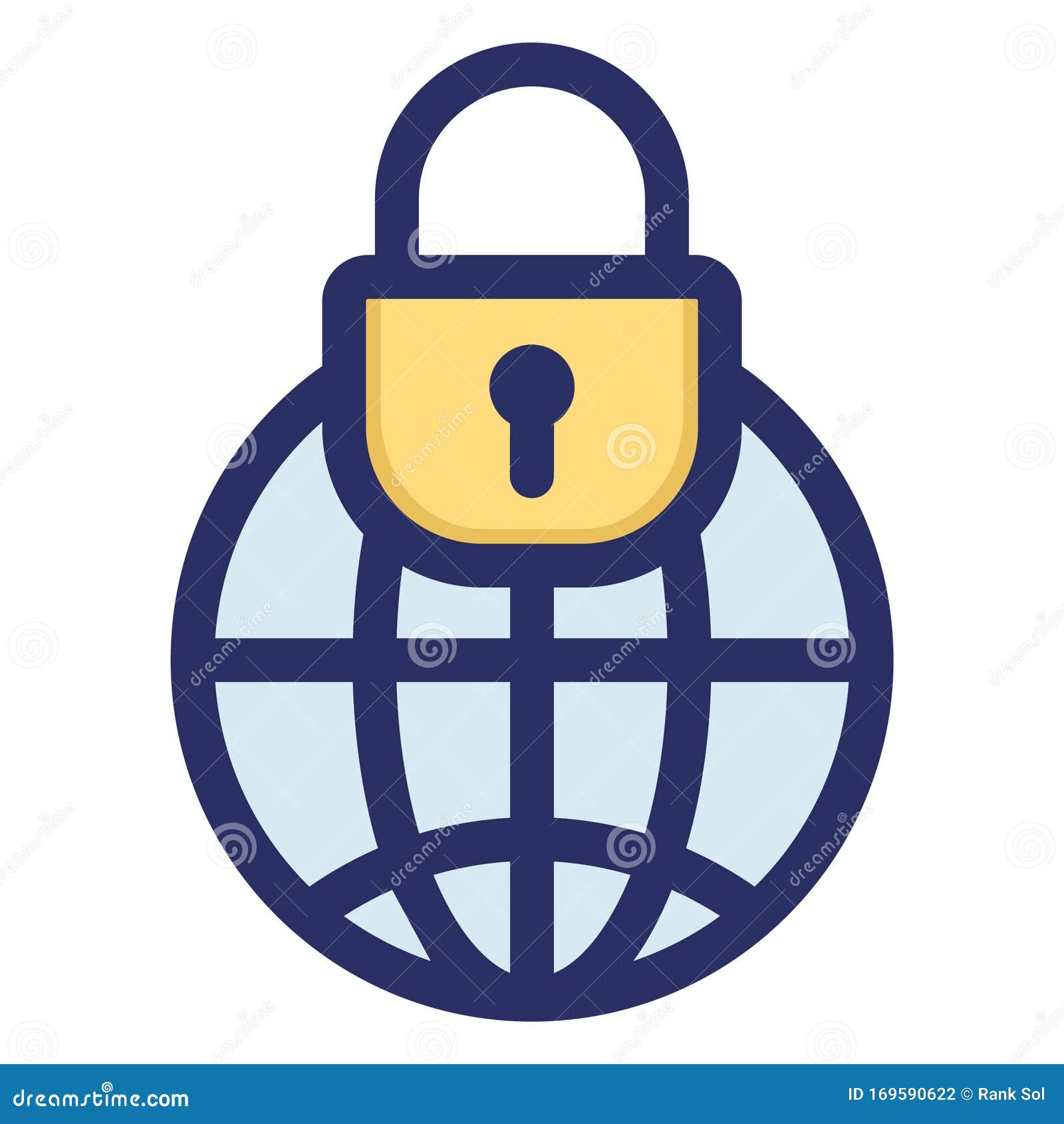 Internet, Protection Isolated Vector Icon Which Can Easily Modify or ...
