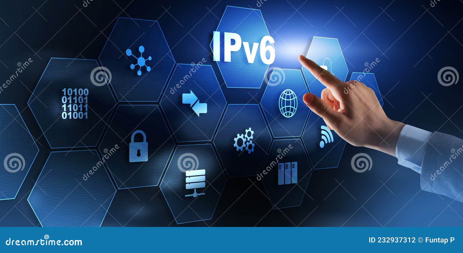 IPv6 Internet Protocol On Server Room Background. Business Technology ... IPv6 Internet Protocol On Server Room Background. Business Technology ...