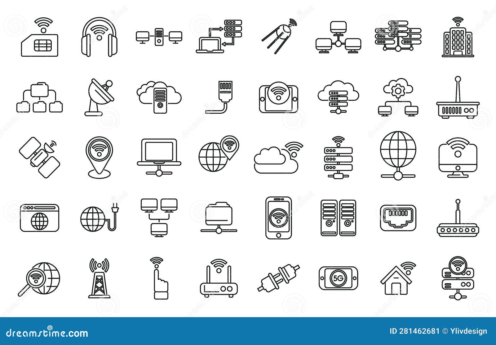 Vector Host And Planet Logo Combination, Server And World Symbol Or ...