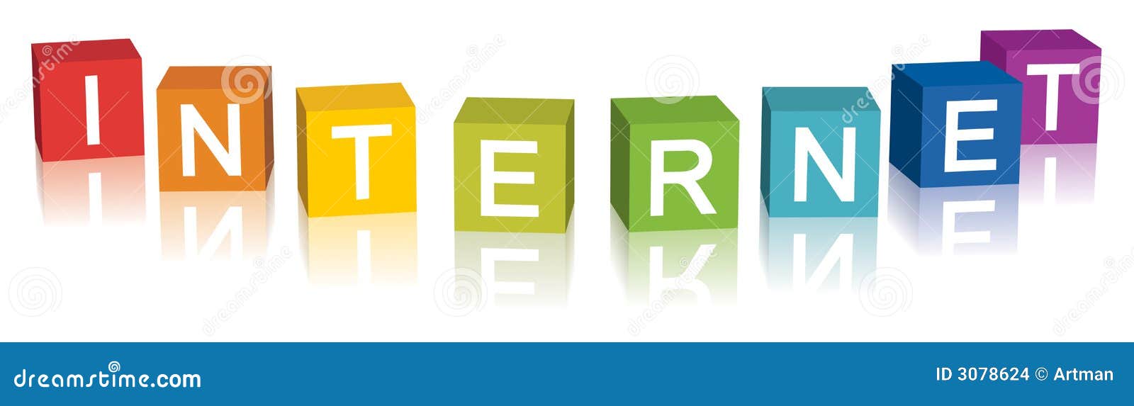 Internet rainbow stock vector. Illustration of boxes, website - 3078624