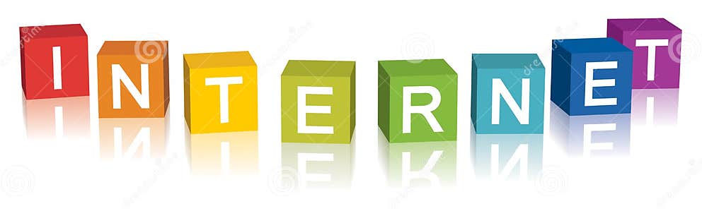 Internet rainbow stock vector. Illustration of boxes, website - 3078624