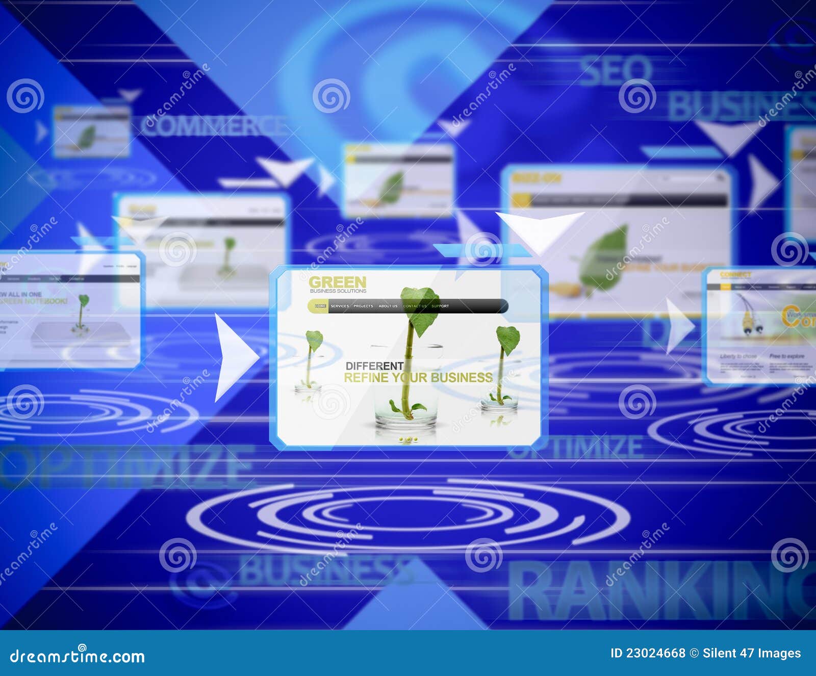 Internet ranking stock illustration. Illustration of perspective - 23024668