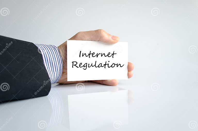 Internet Regulation Text Concept Stock Image - Image of company ...