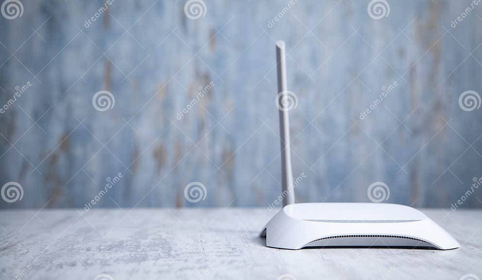 Internet Router on the Desk. Network Stock Photo - Image of tech, desk ...