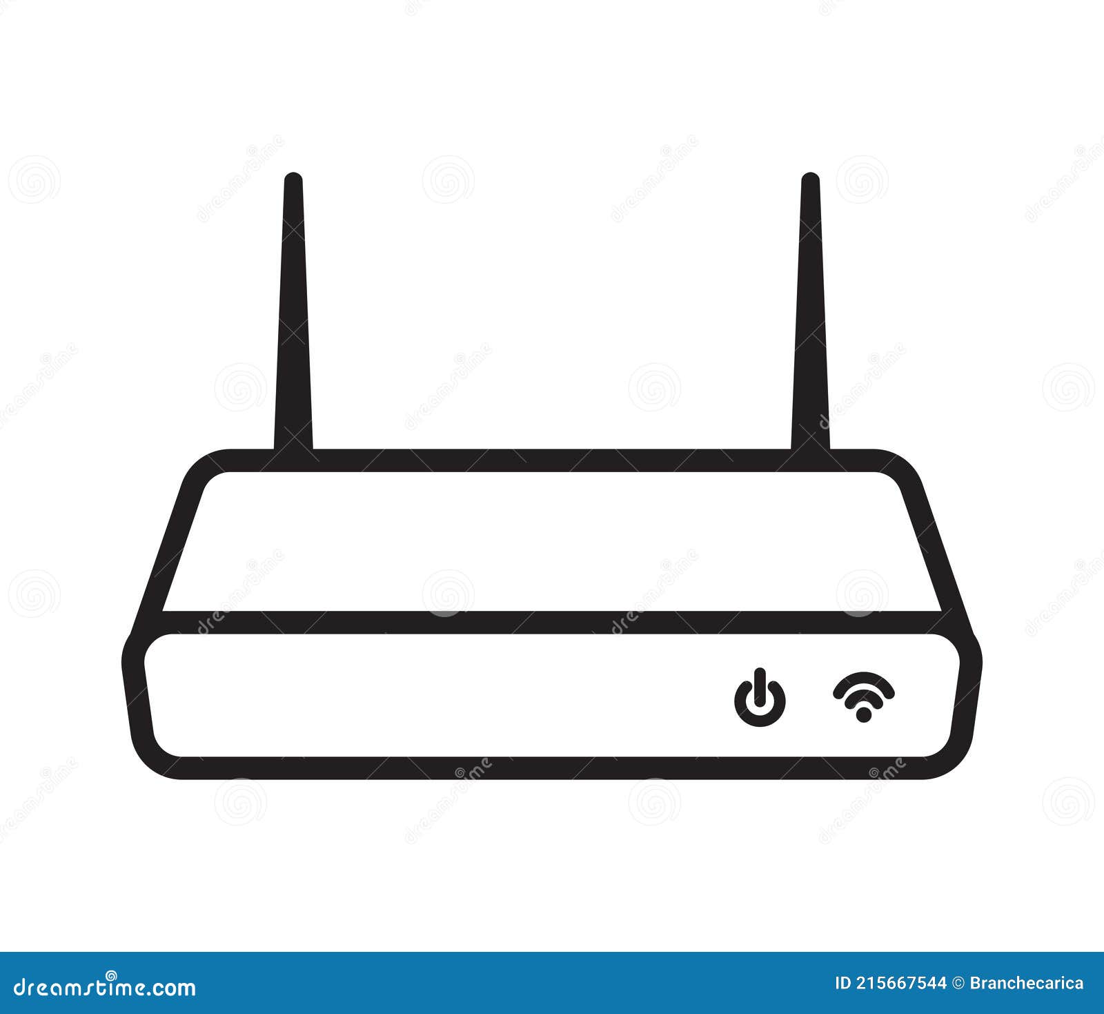 Internet router stock vector. Illustration of business - 215667544