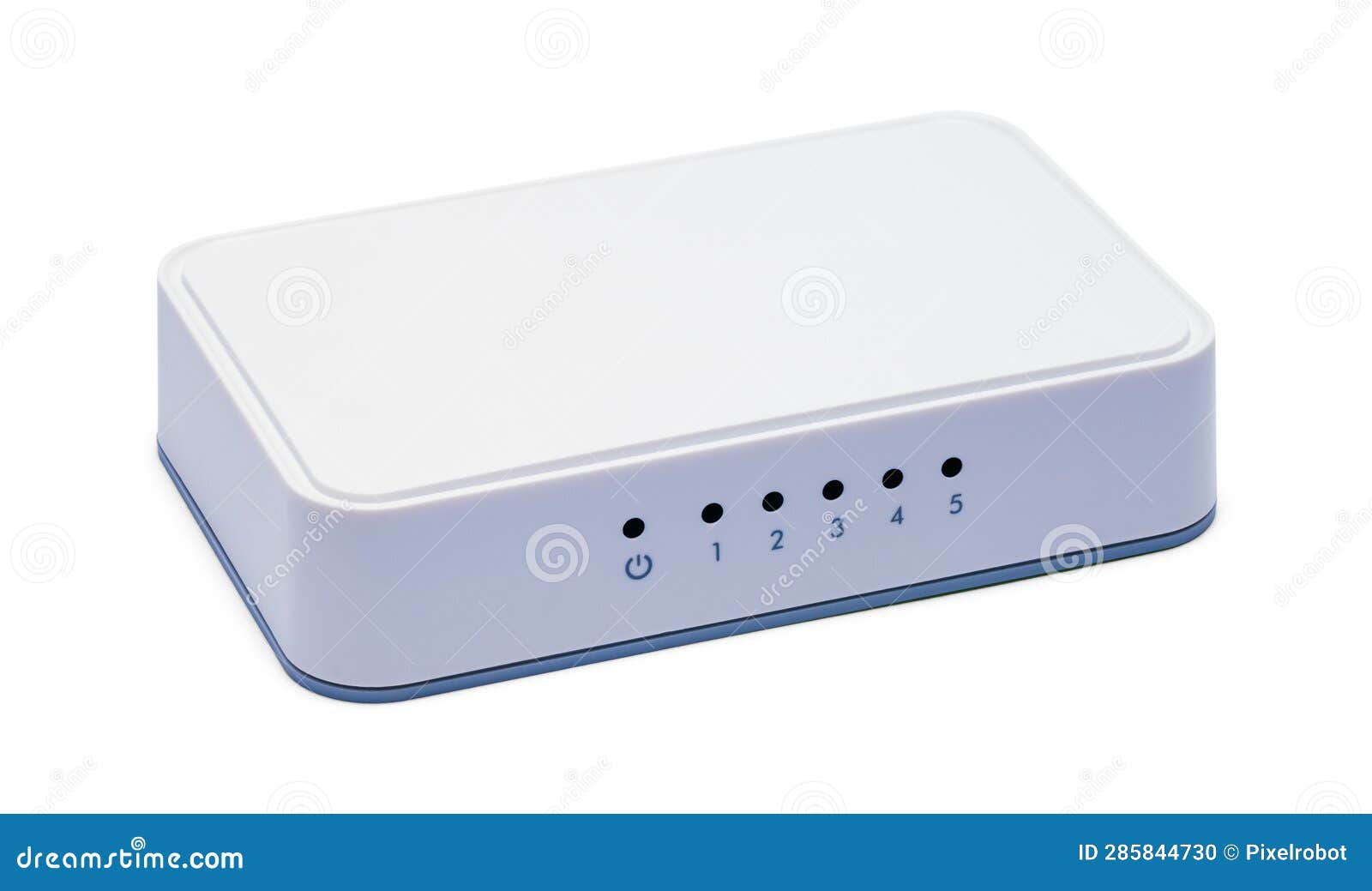 Internet Router, Laptop, Tablet, Smartphones On The Desk. Hands Using ...