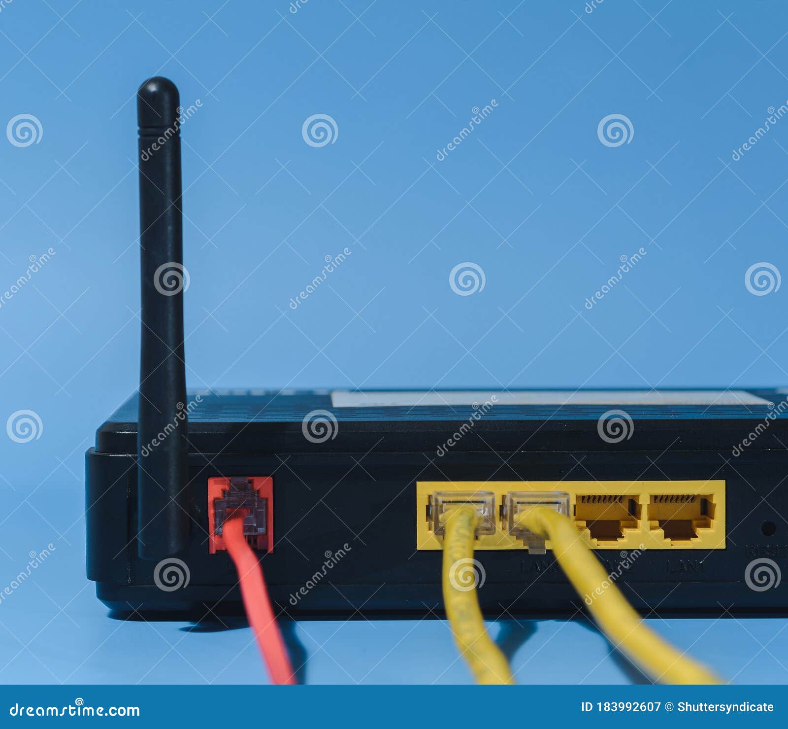 Internet Router with Wireless Terminal. Stock Image - Image of ...
