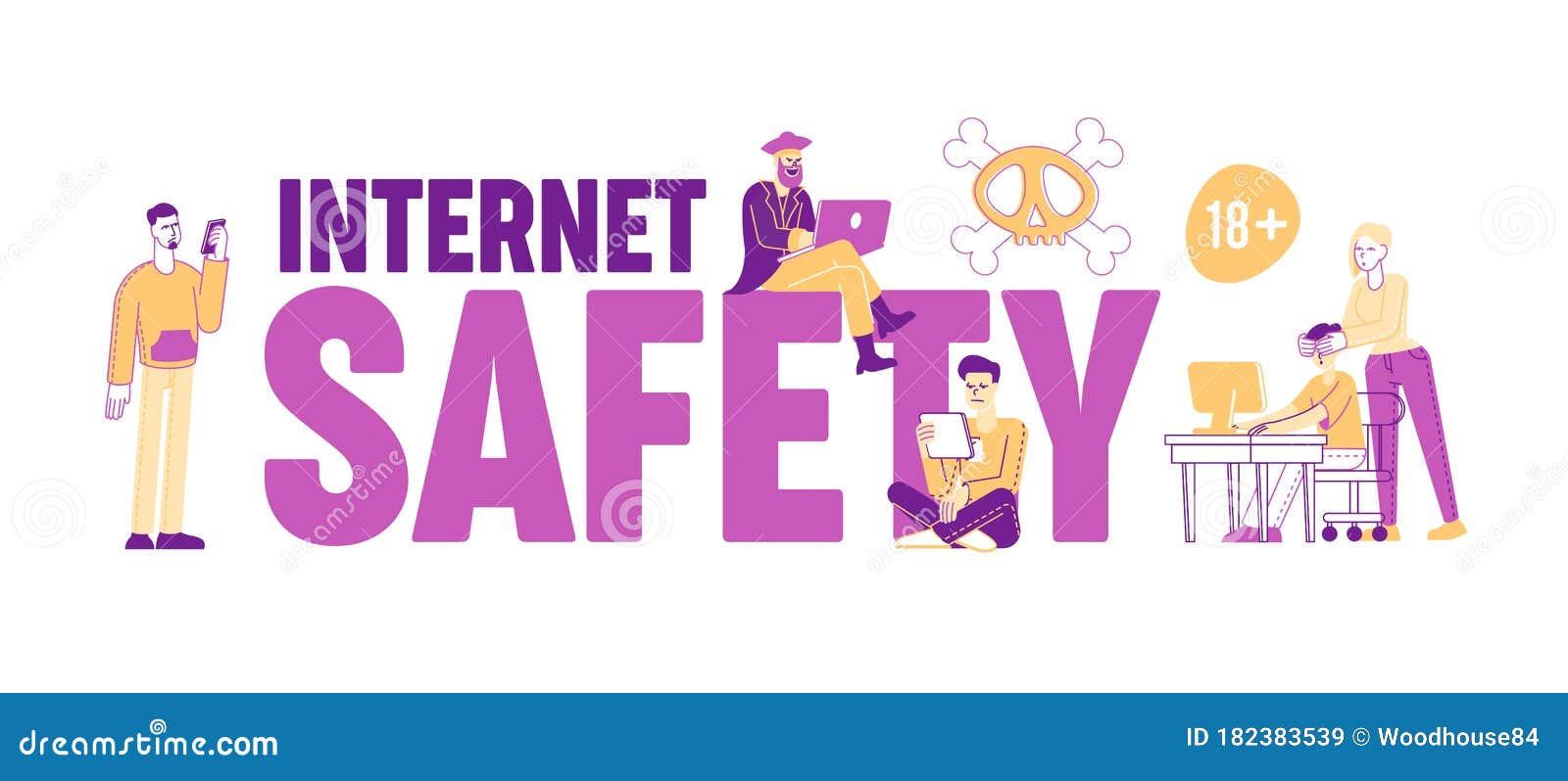 Internet Safety, Pirate Content Free Download Concept. Tiny People ... Internet Safety, Pirate Content Free Download Concept. Tiny People ...
