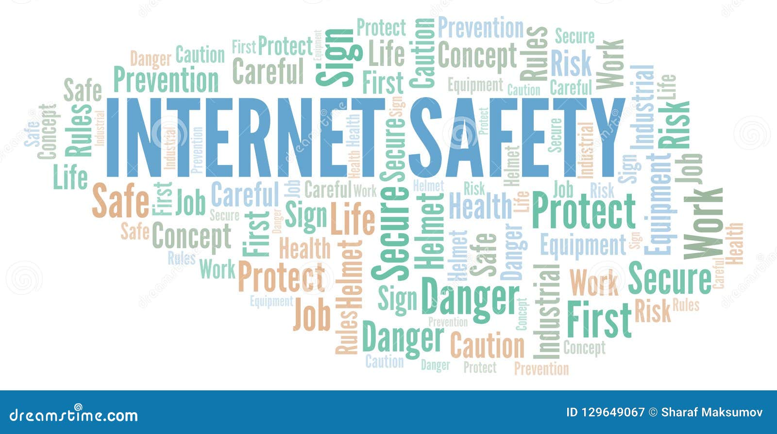 Internet Safety Word Cloud. Stock Illustration - Illustration of ...