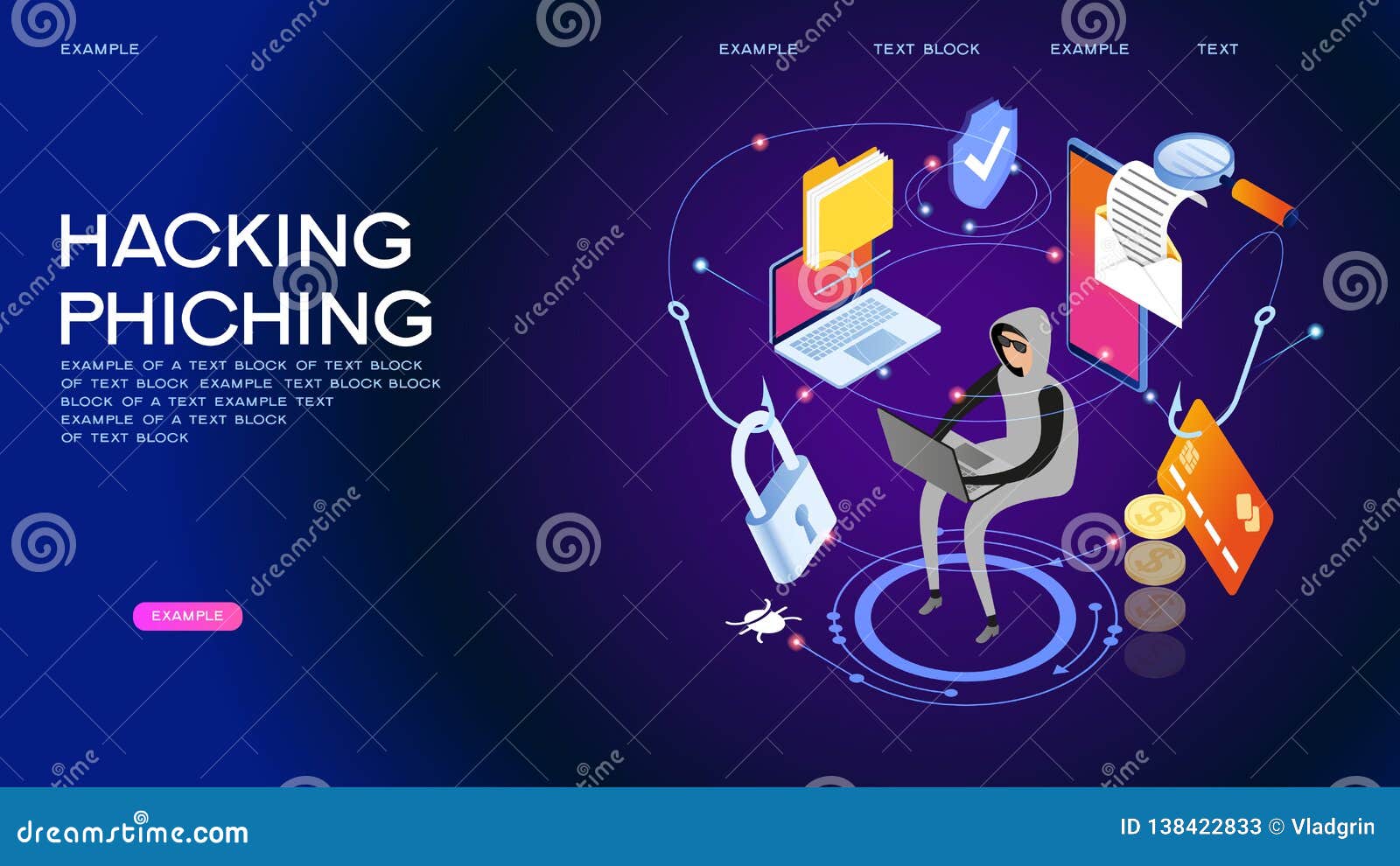 Internet SCAM ALERT stock vector. Illustration of password - 138422833