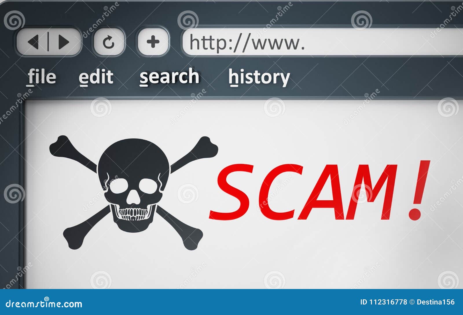 Internet Scam With Phishing, Email Defrauding . Cartoon Vector ...
