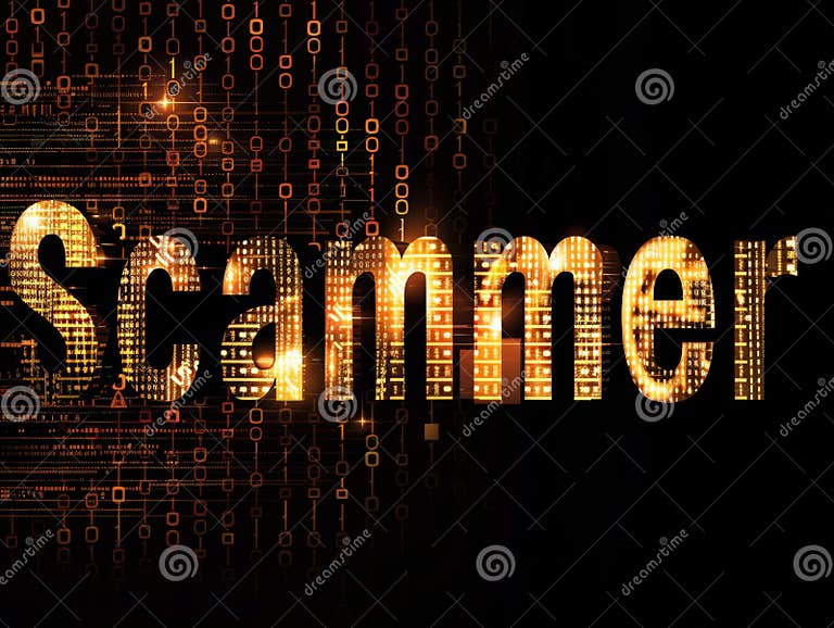 Internet Scammer or Thief. Hacker Attack, Virus Infected Software Stock ...