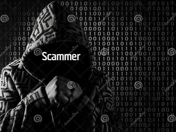 Internet Scammer or Thief. Hacker Attack, Virus Infected Software Stock ...