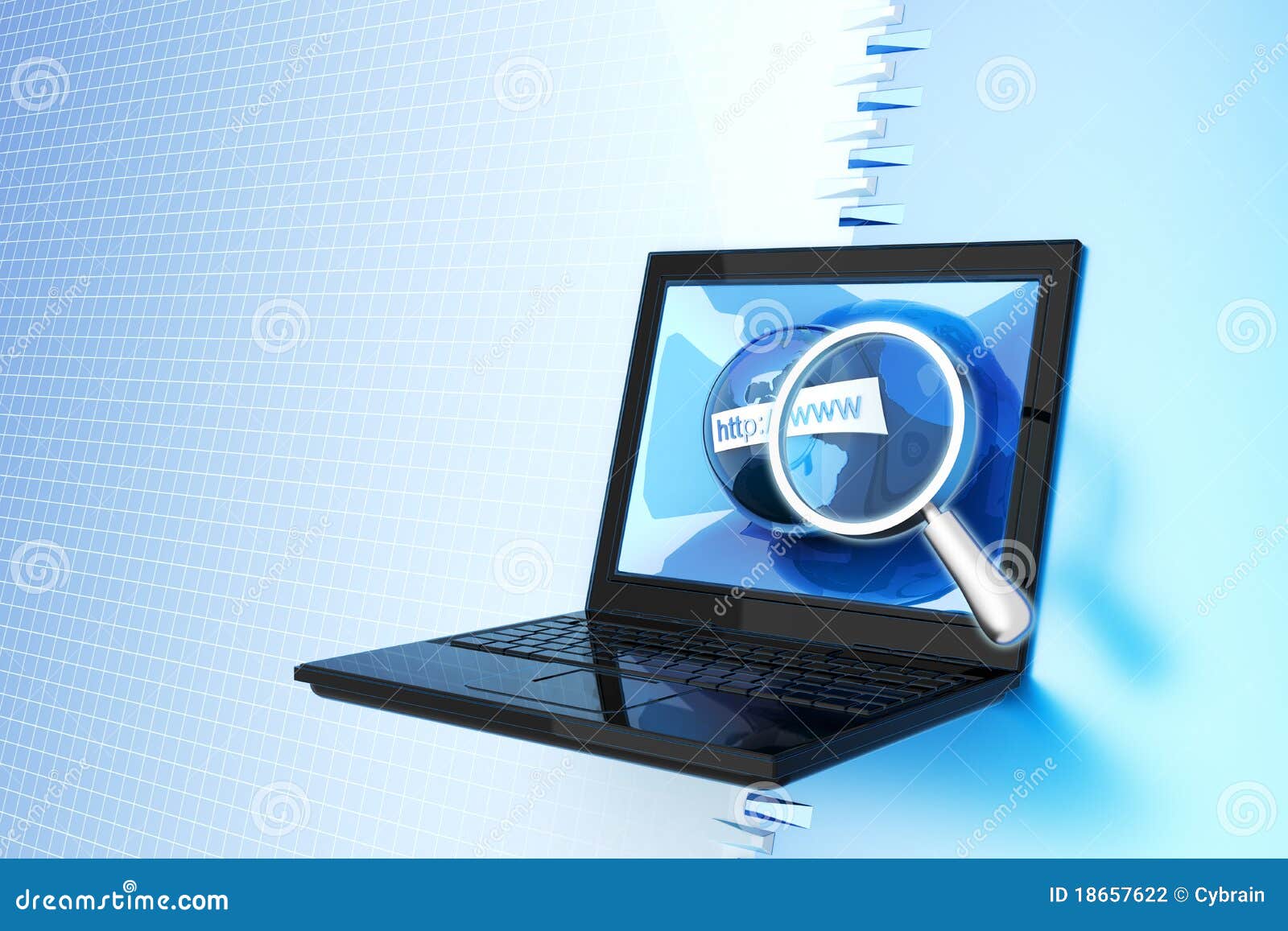 Internet search stock illustration. Illustration of research - 18657622