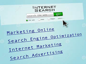 Internet Search Engine stock illustration. Illustration of sponsor ...