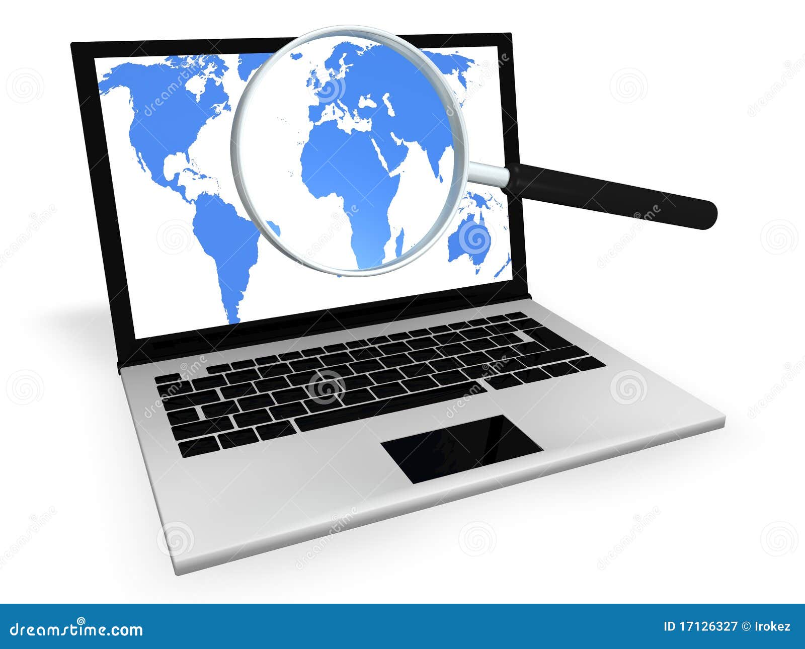 Internet Search for Information Stock Illustration - Illustration of ...