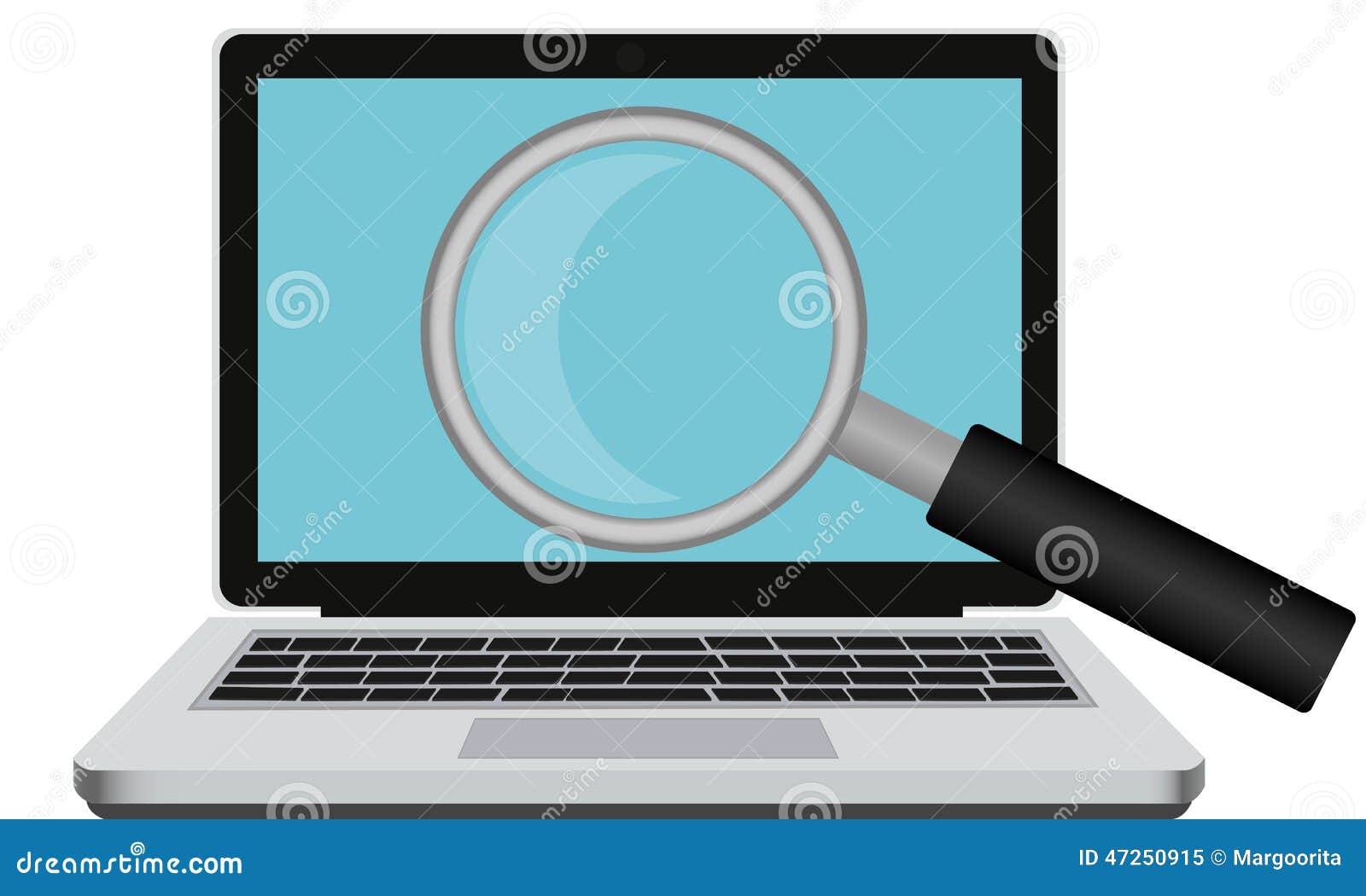 Internet search stock vector. Illustration of magnifying - 47250915