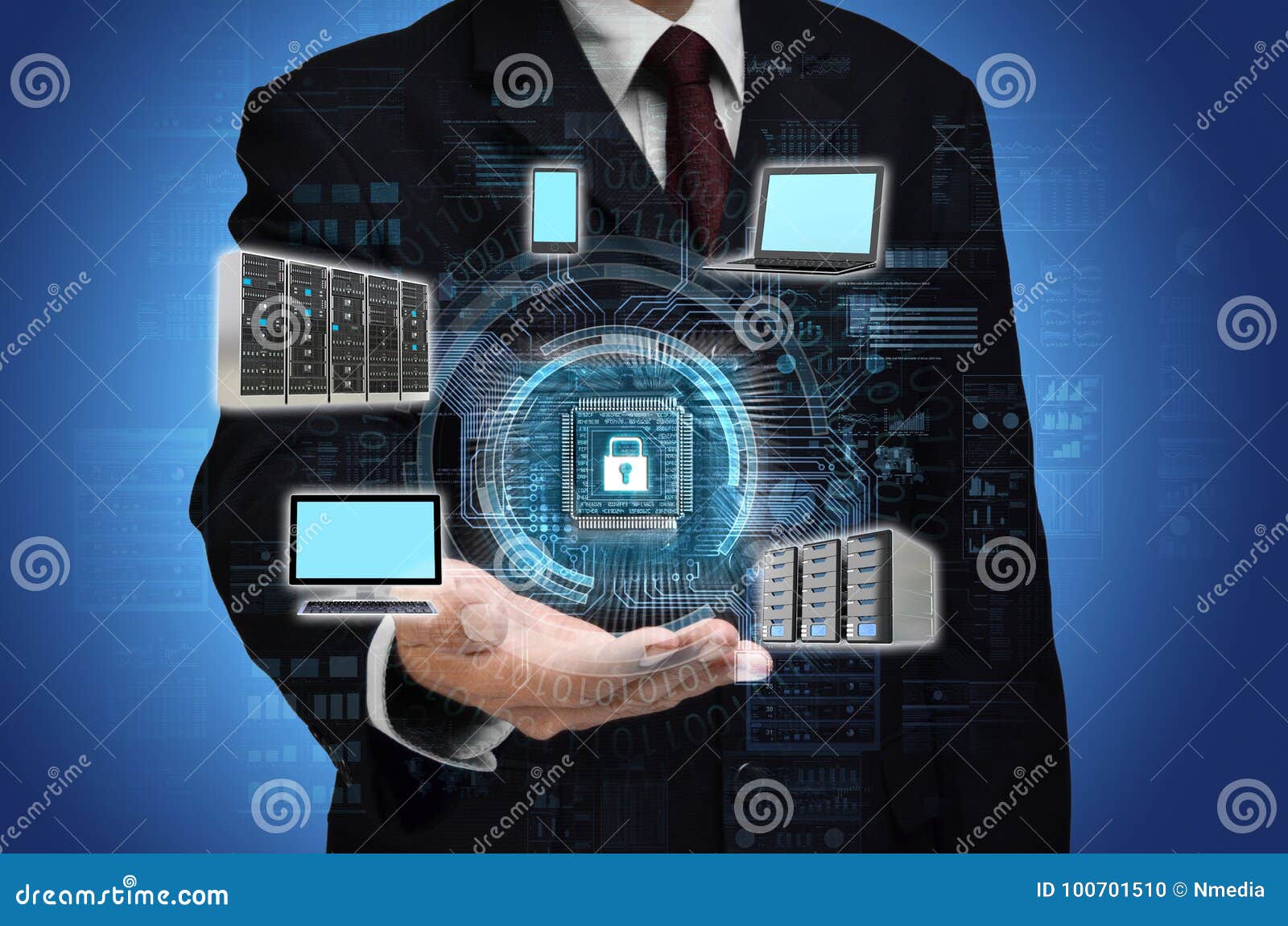 Internet Secured Network stock photo. Image of computer - 100701510