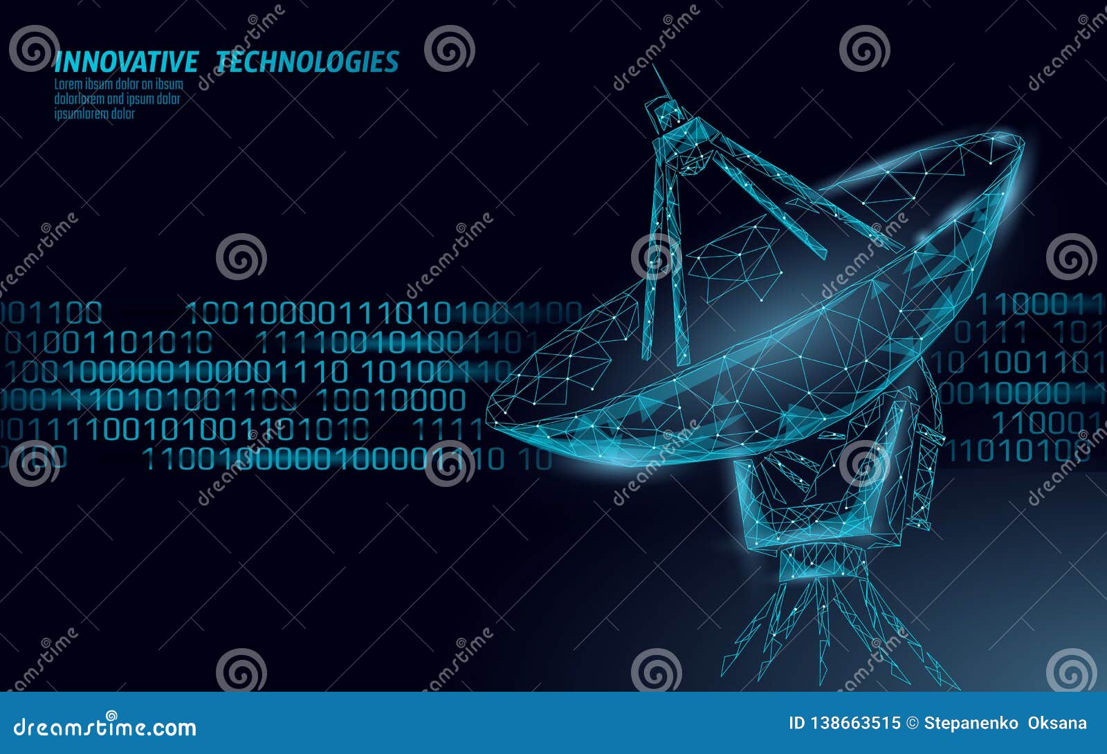 Internet Security Antivirus System. Low Poly Polygonal Radar Personal ...