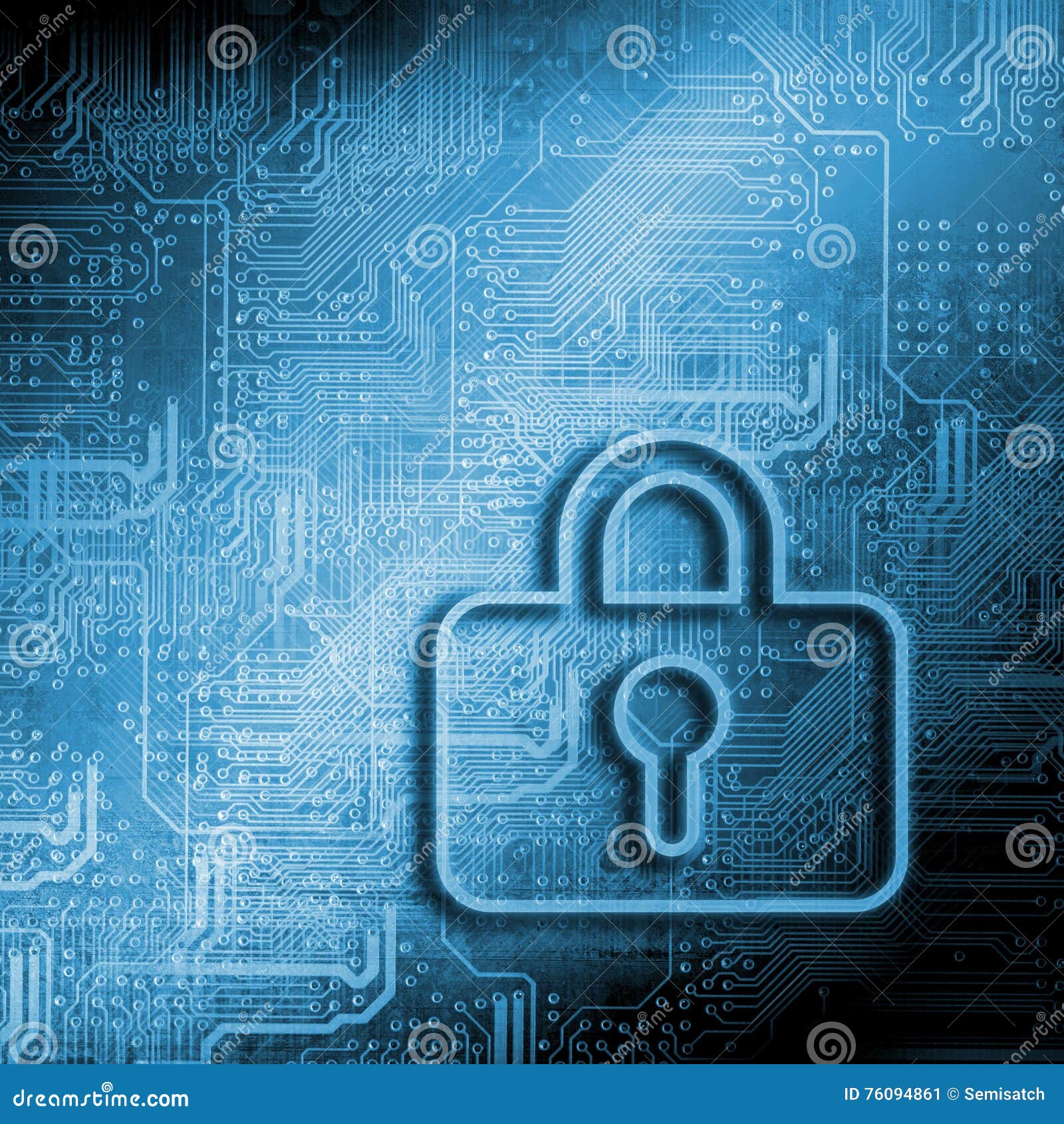 Internet Security Business Background Concept in Blue Color Stock ...