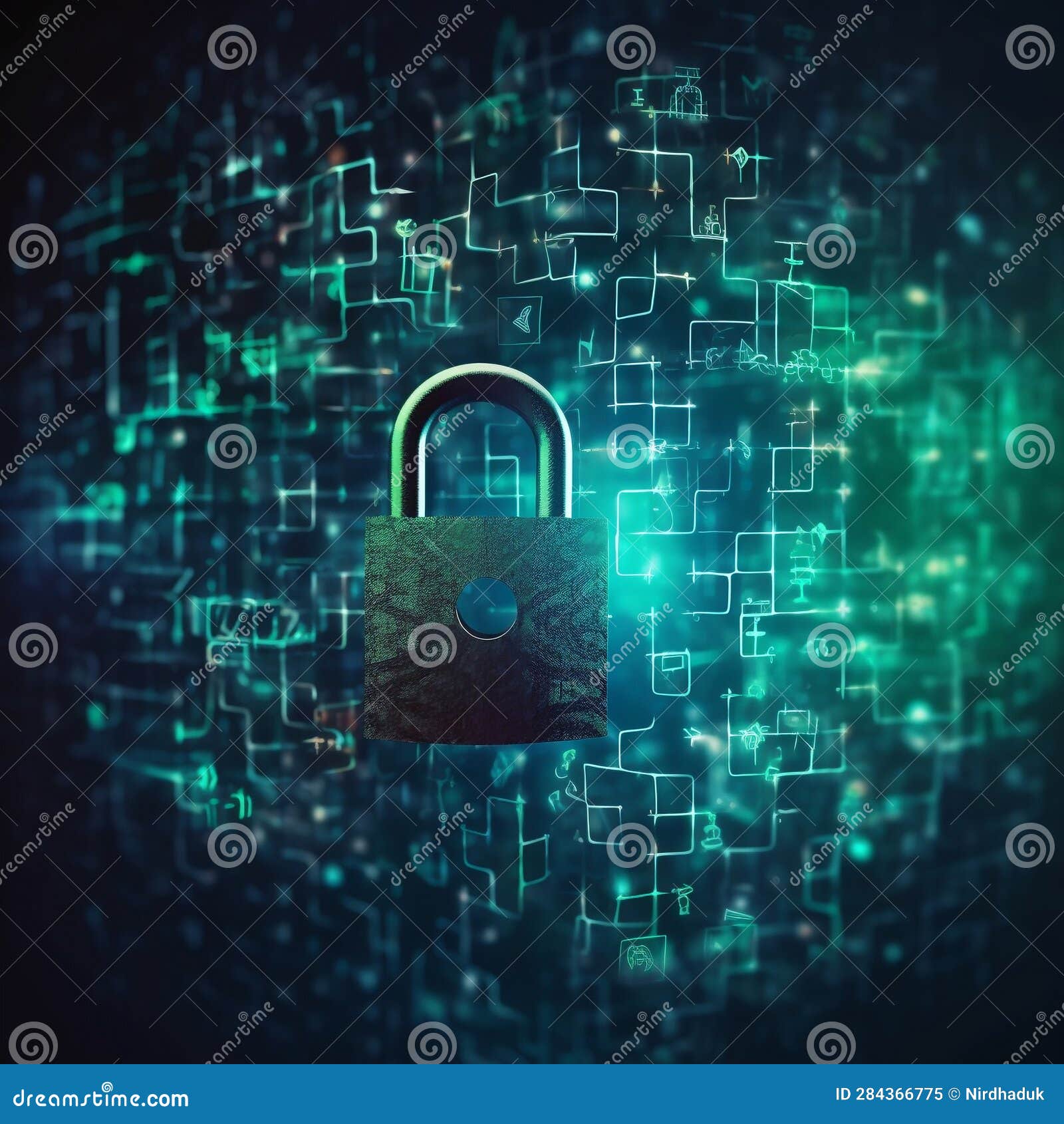 Blockchain Cybersecurity Isolated Cartoon Vector Illustrations ...