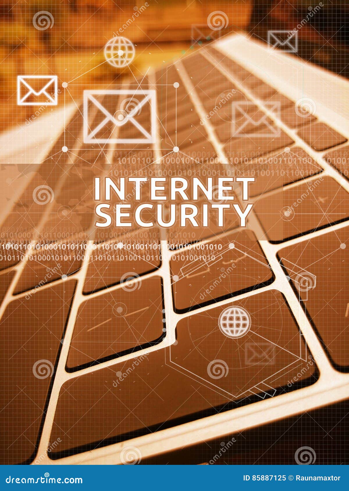 INTERNET SECURITY, Digital Business and Technology Concept Stock Image ...