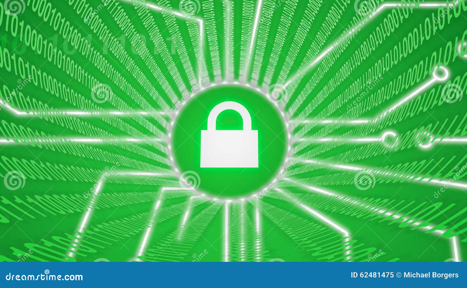 Internet Security Green Lock Stock Illustration - Illustration of phone ...