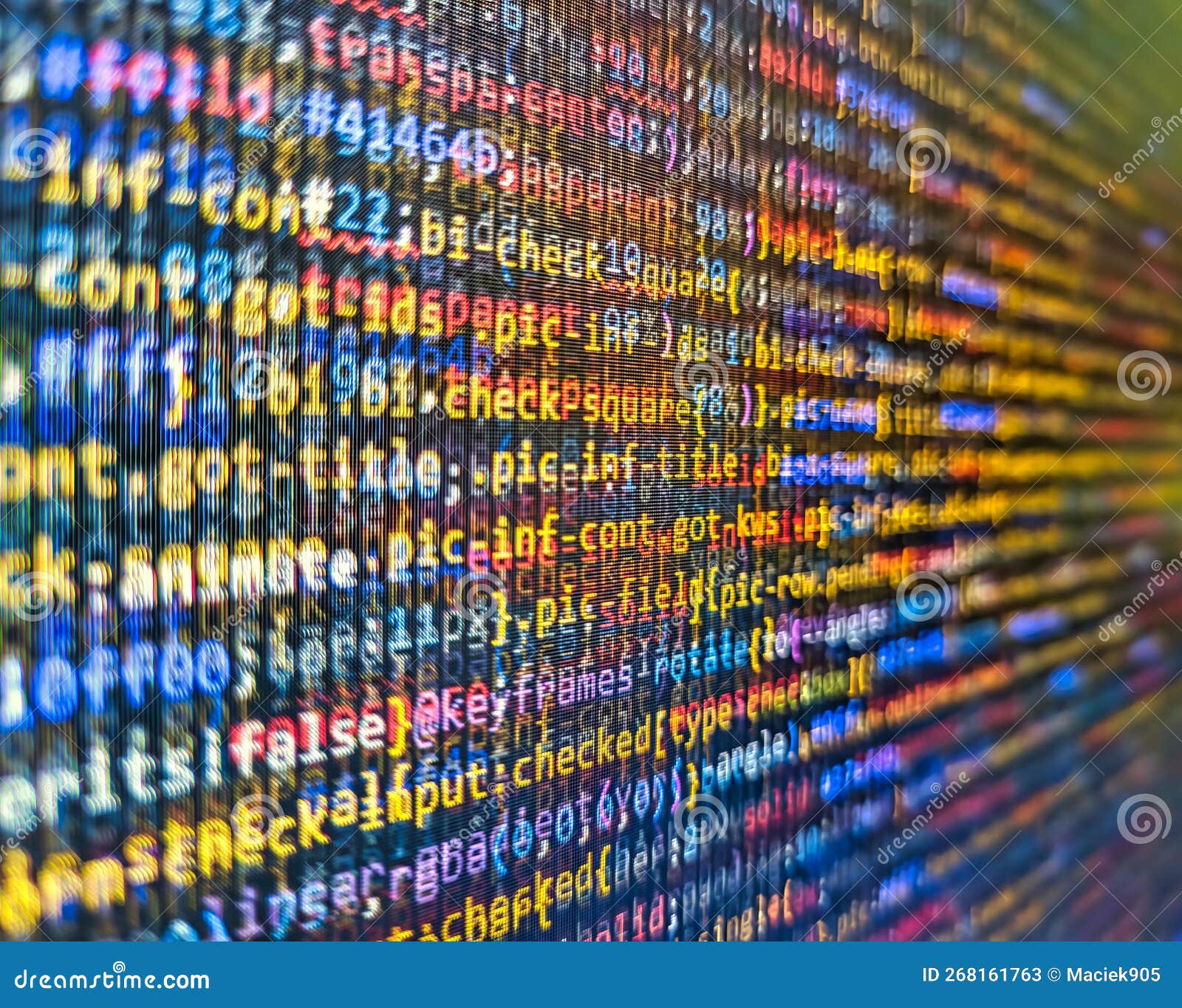 Internet Security Hacker Prevention. Innovative Startup Project. Developer Working on Program ...