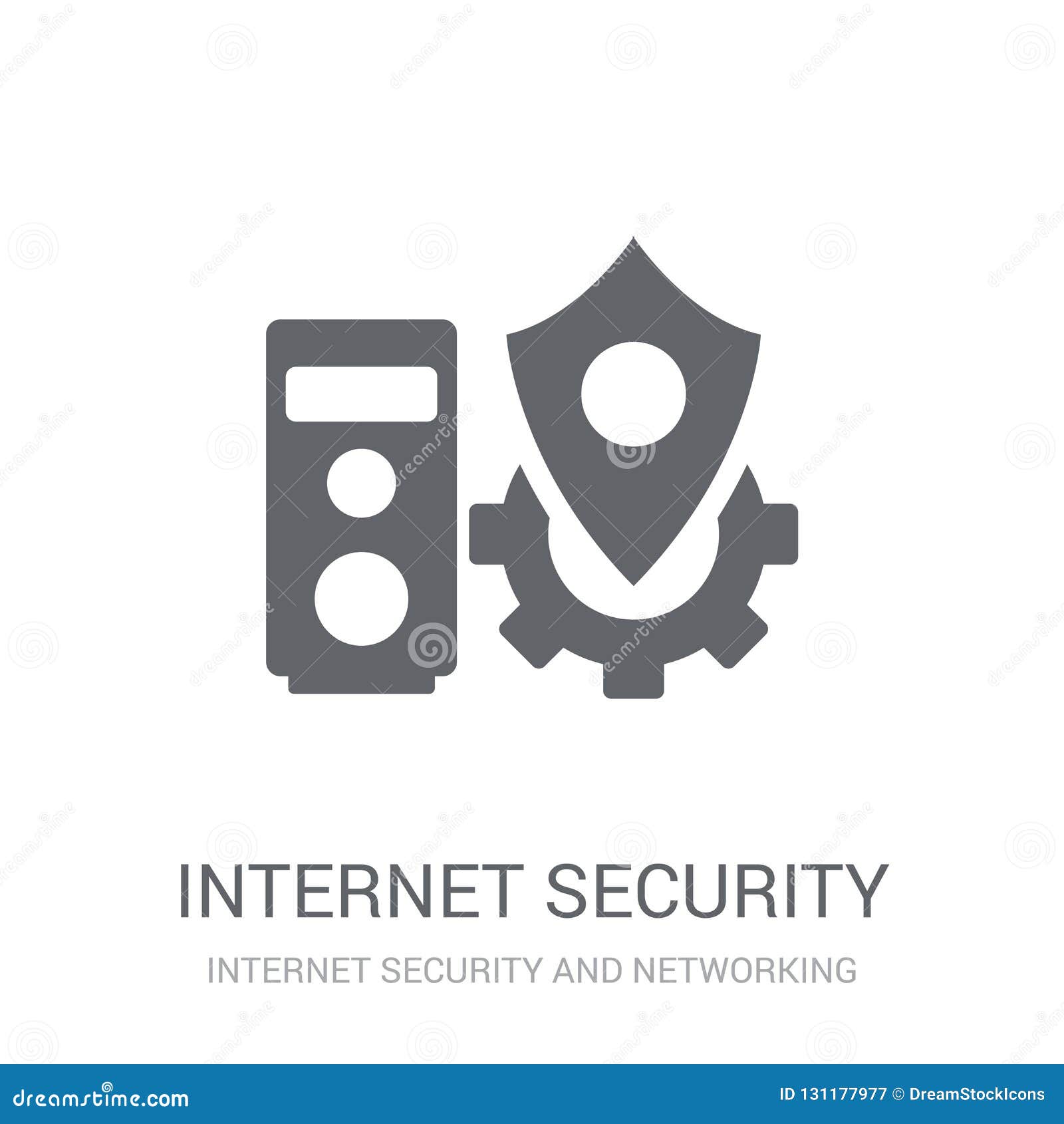 Internet Security Icon. Trendy Internet Security Logo Concept on Stock ...