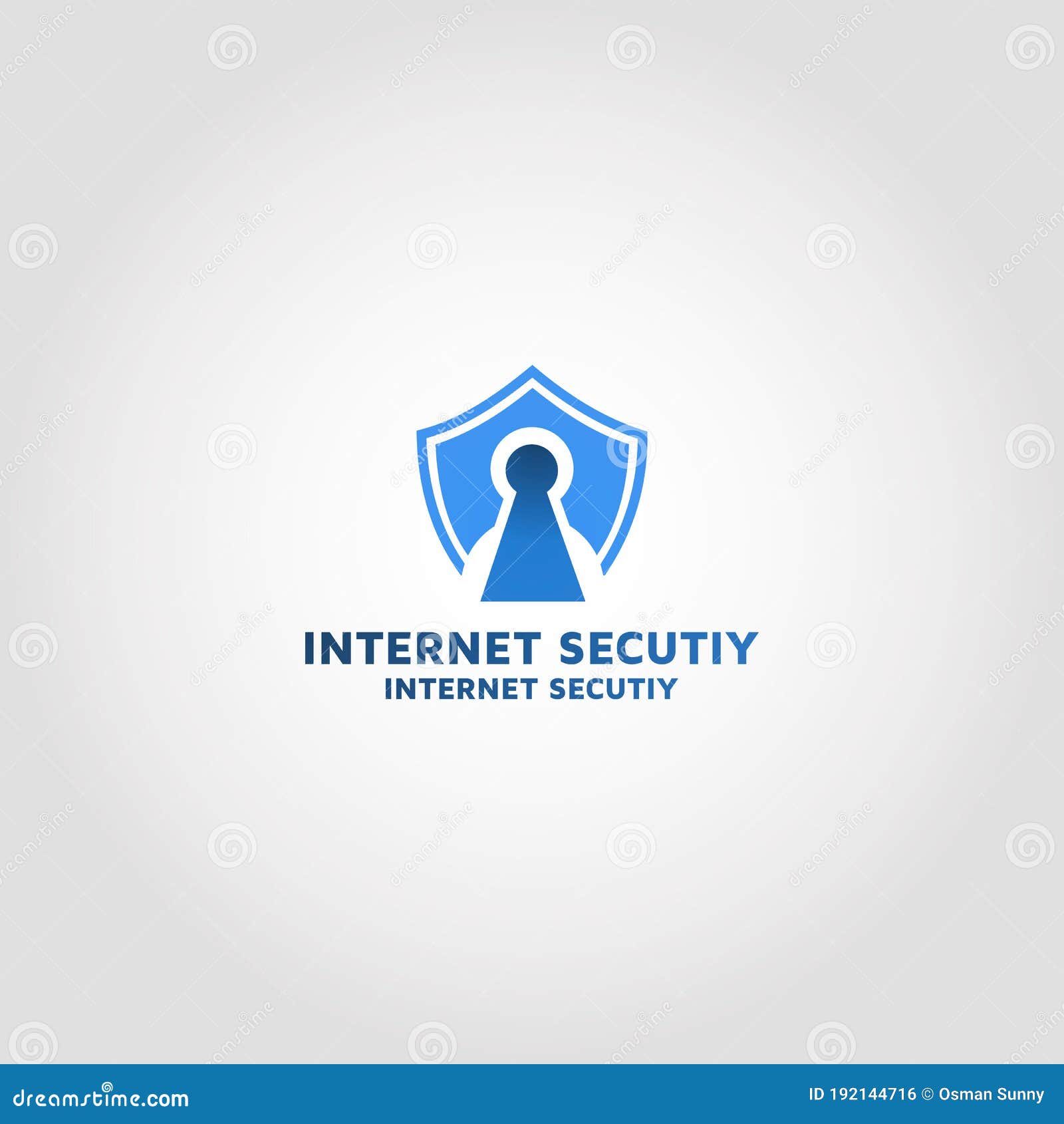 Internet Security Logo Design Template Idea and Inspiration Stock ...