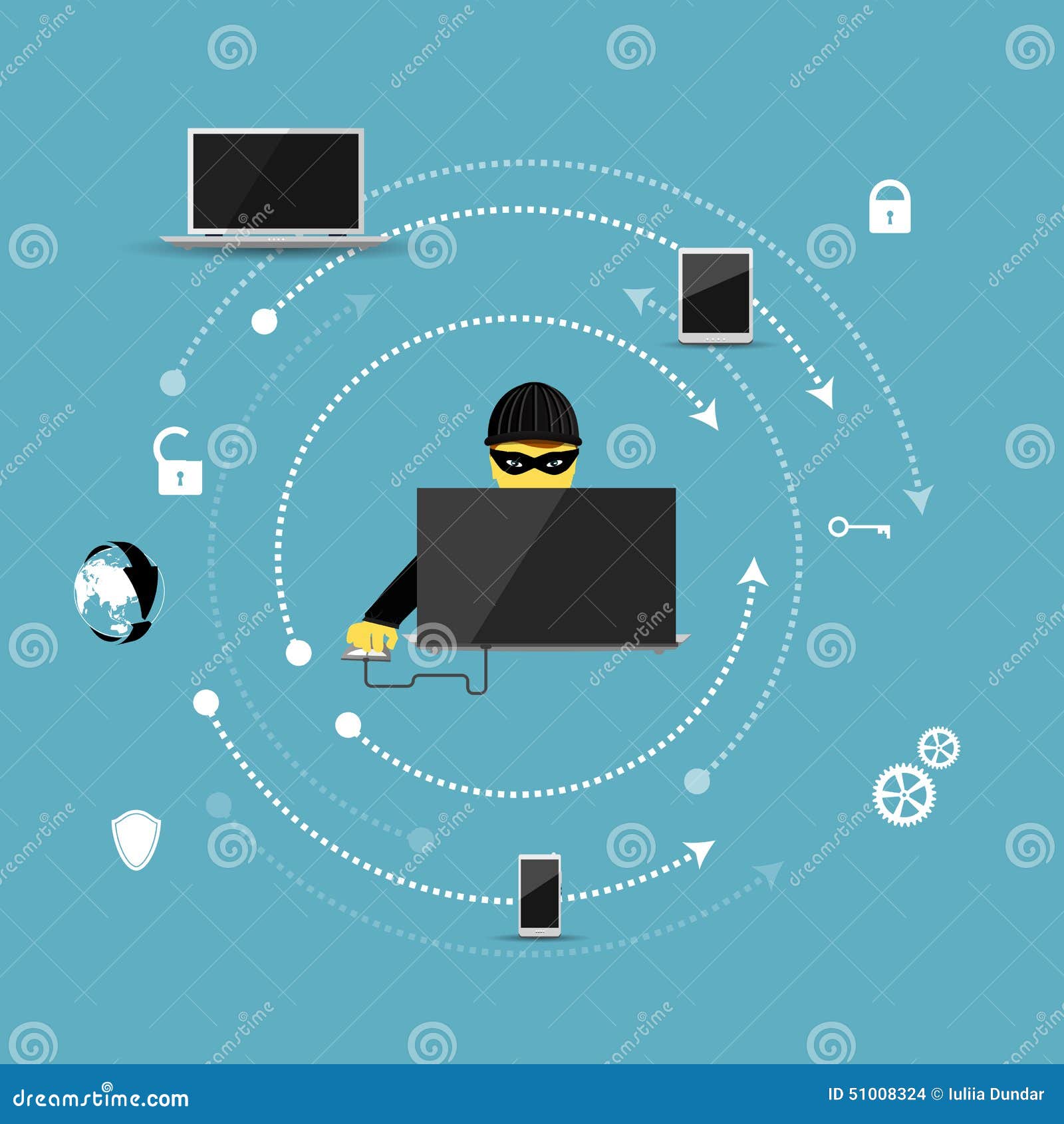 Internet Security and Protection Against Virus Attacks Stock ...