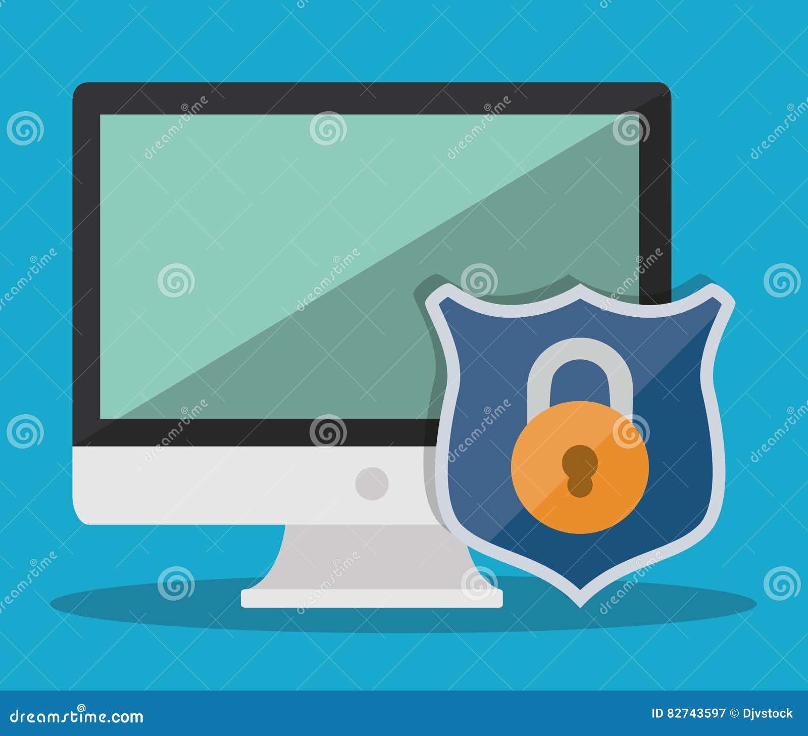 Internet Security Related Icons Image Stock Illustration - Illustration ...