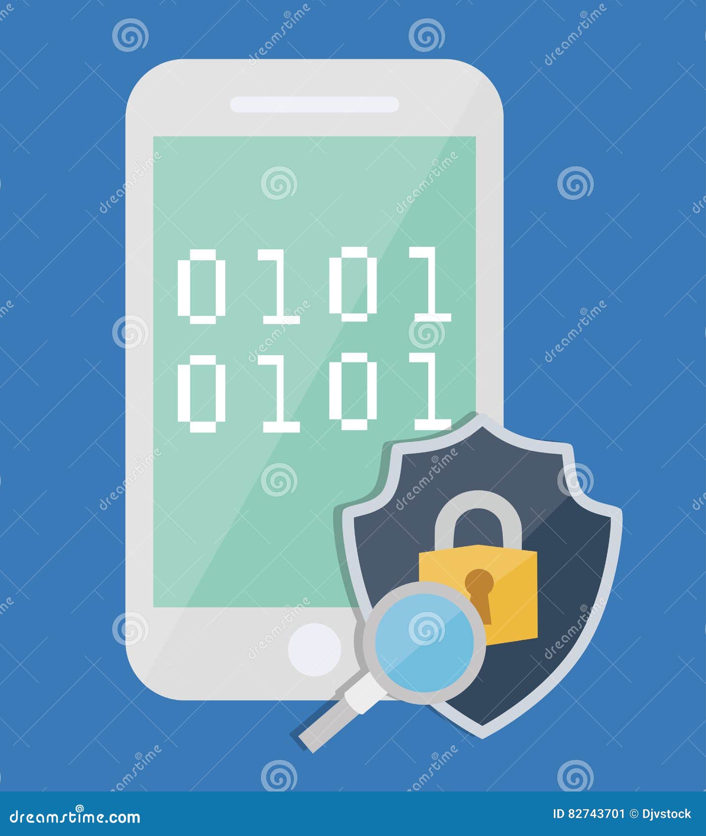 Internet Security Related Icons Image Stock Illustration - Illustration ...