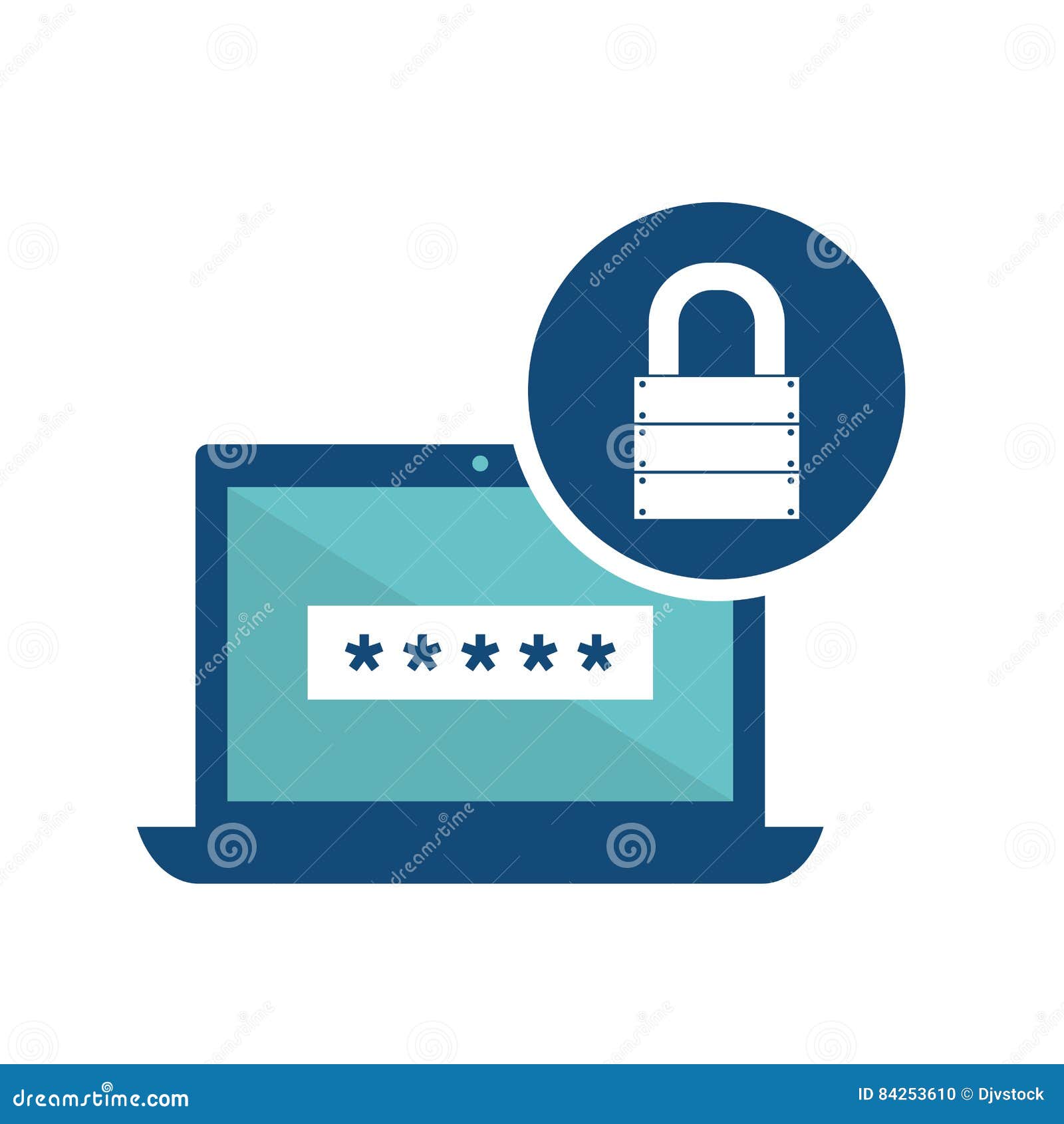 Internet Security Related Icons Image Stock Illustration - Illustration ...