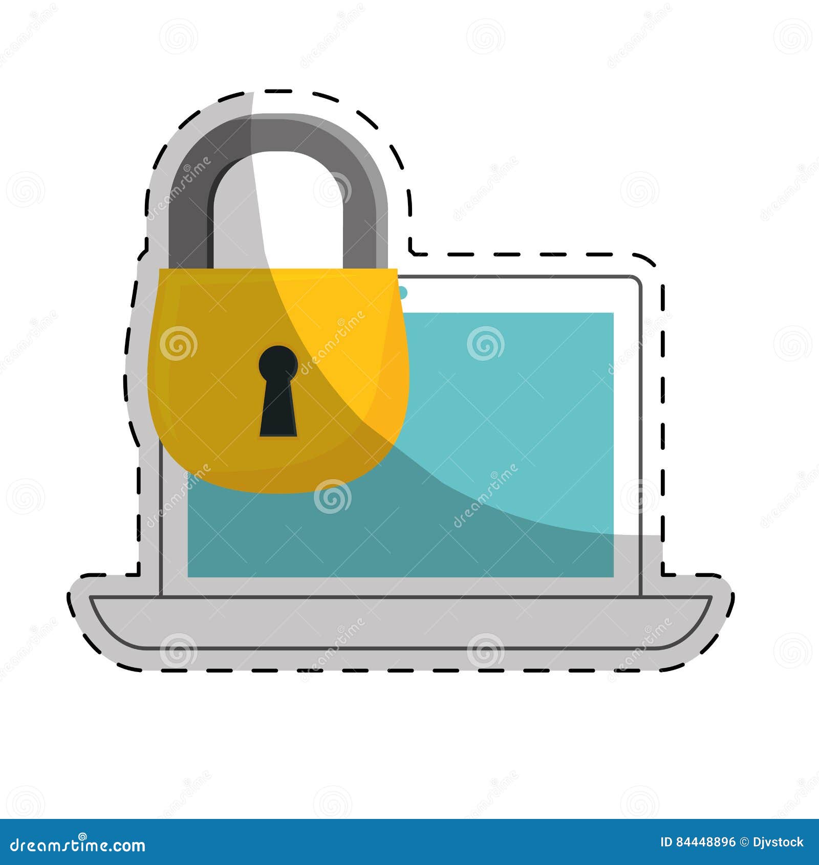 Internet Security Related Icons Image Stock Illustration - Illustration ...