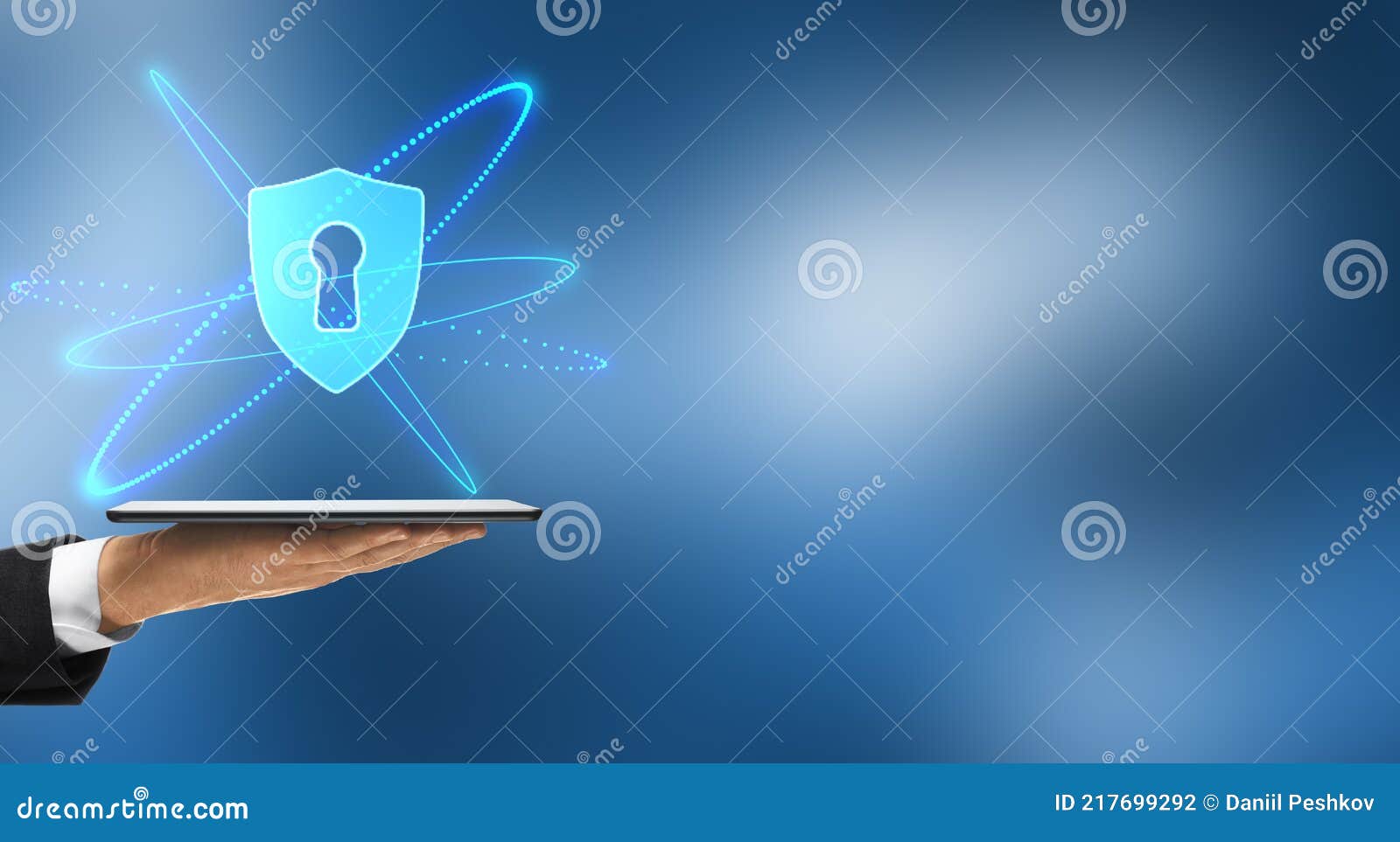 Internet Security and Safety Concept with Digital Lock Sign Over ...