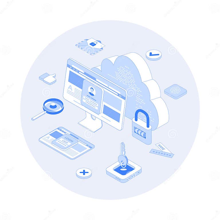 Internet Security. Safety and Confidential Data Protection. Data ...