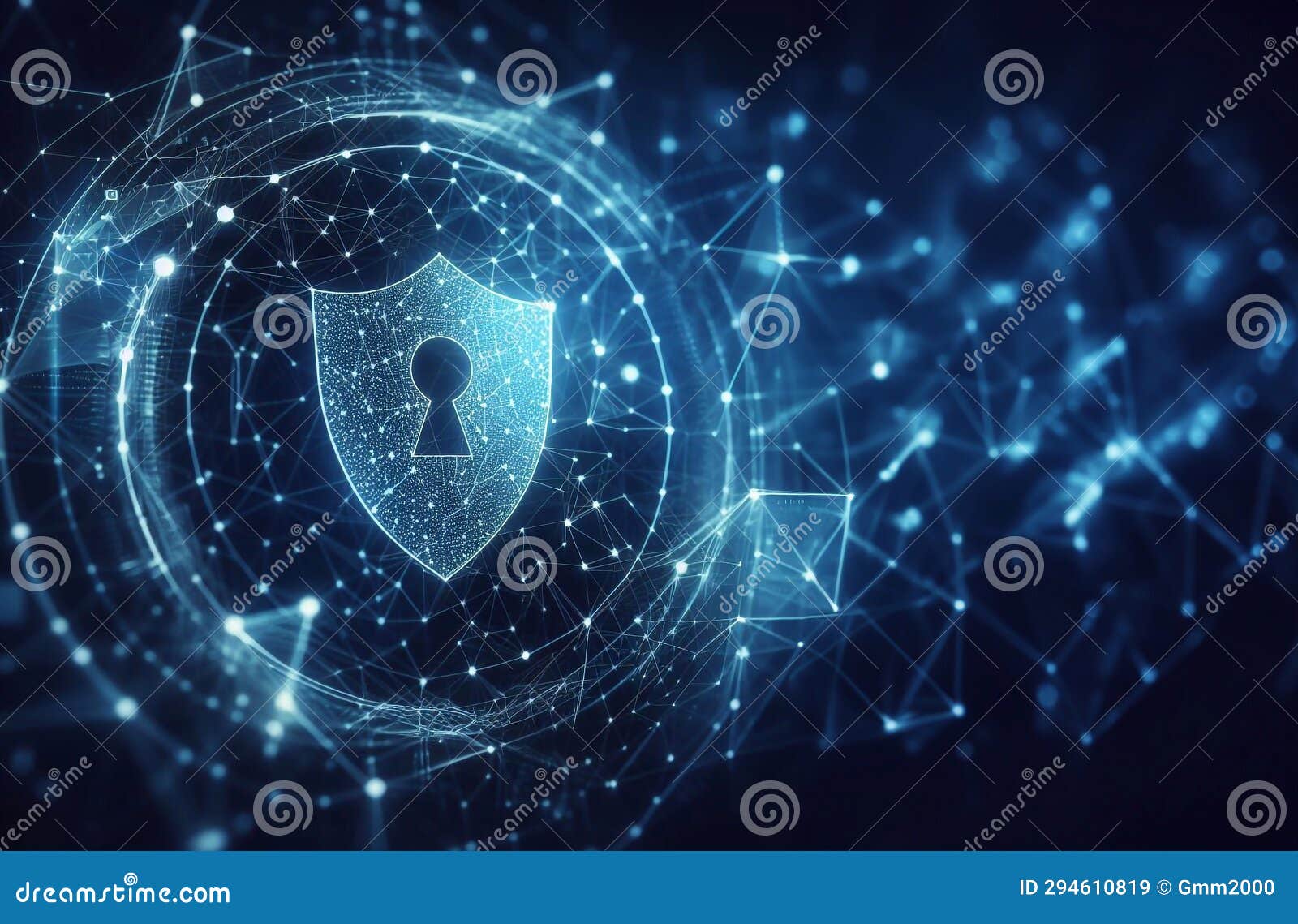 Internet Security System Concept Background Generative Ai Art Stock ...